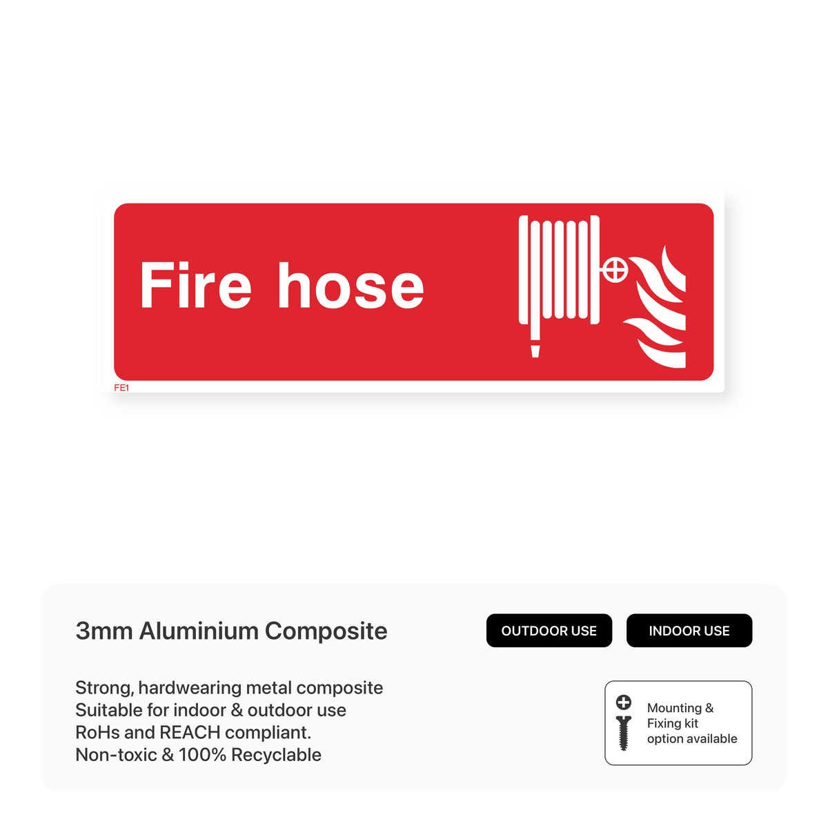 Fire Hose Sign – Safety Signs & Stickers