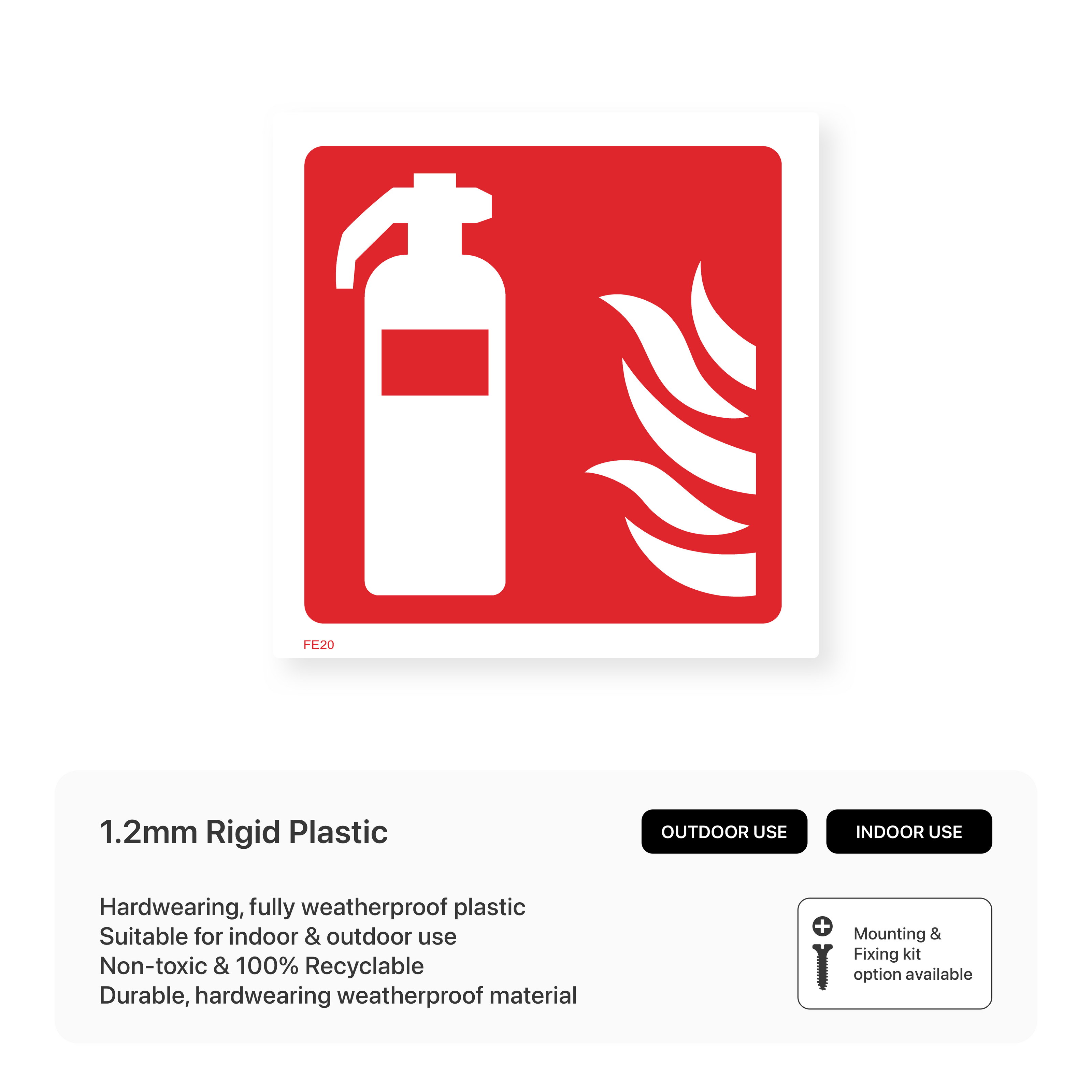 Fire Extinguisher Symbol Sign – Safety Signs & Stickers