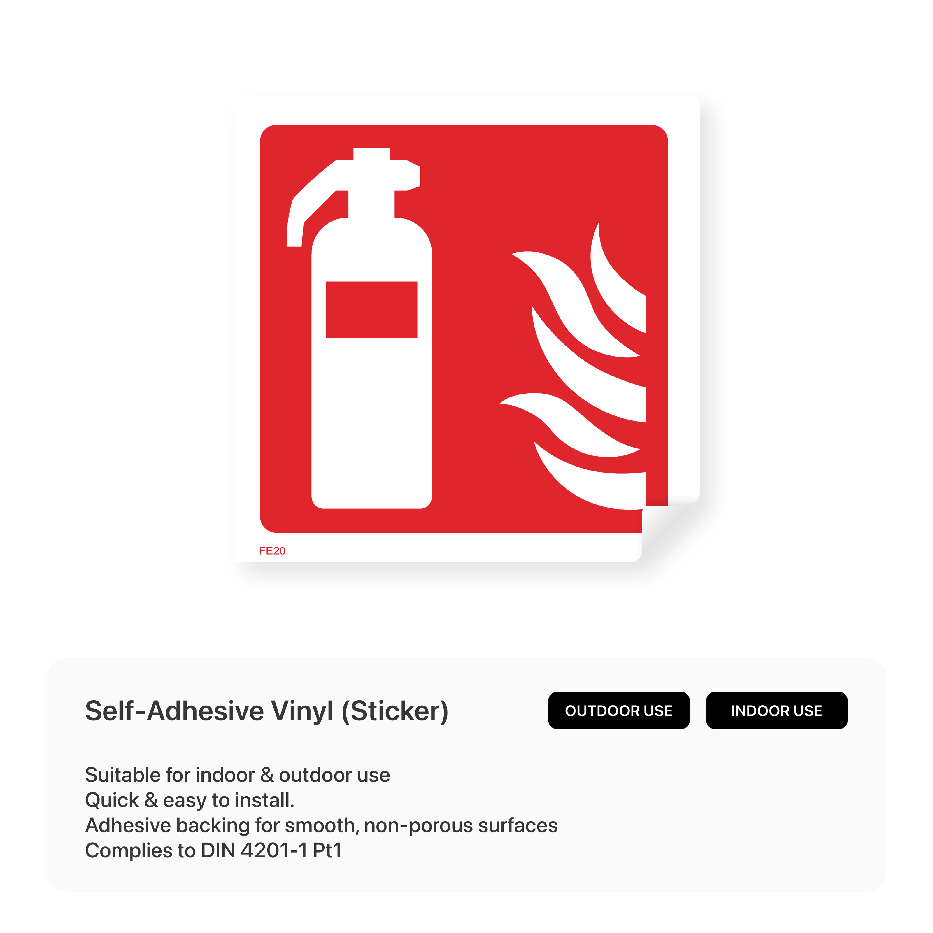 Fire Extinguisher Symbol Sign – Safety Signs & Stickers