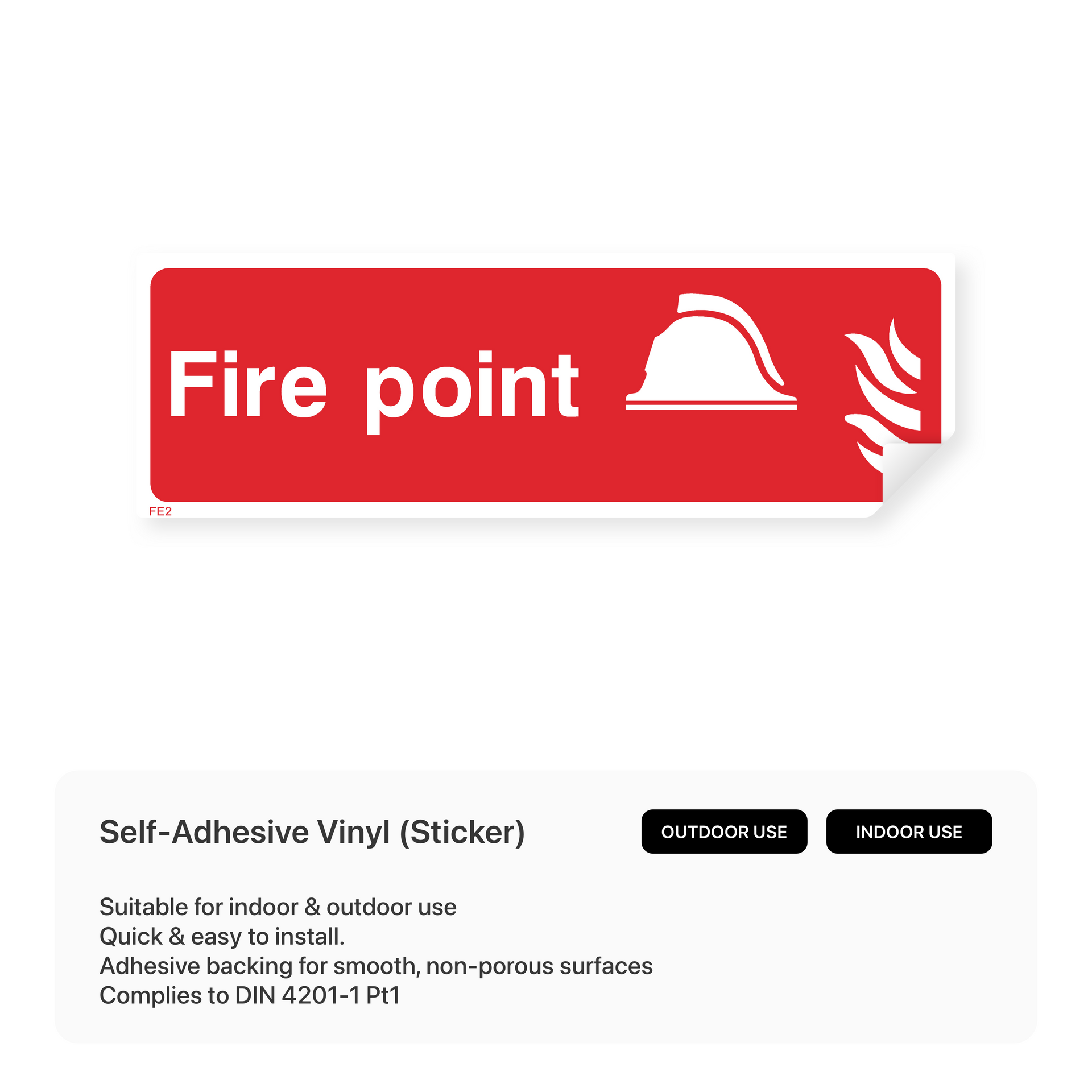 Fire Point Sign – Safety Signs & Stickers