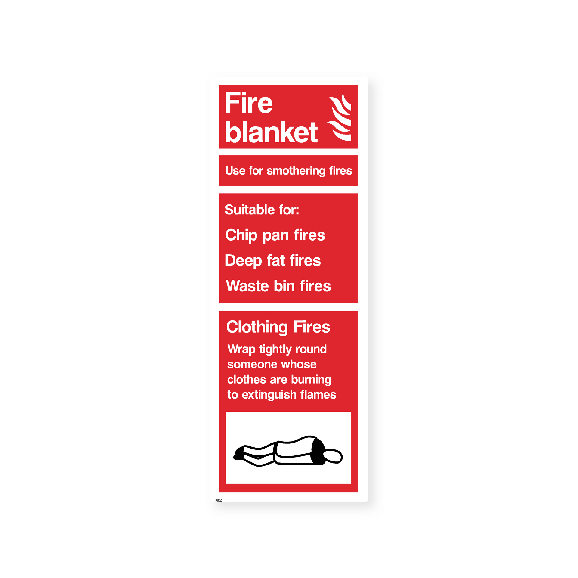 Fire Extinguisher ID - Fire Blanket Sign – Safety Signs & Stickers
