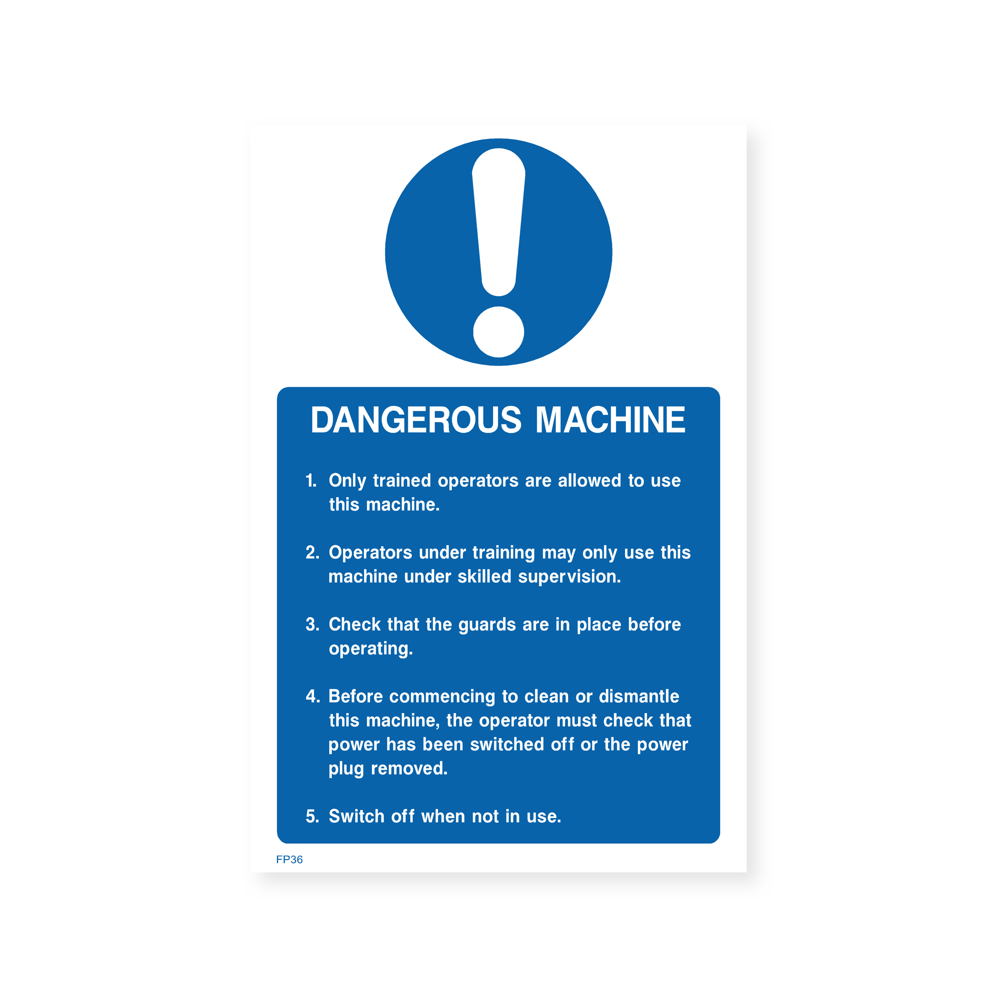 Dangerous Machine - Authorized Operators Only Sign – Safety Signs ...