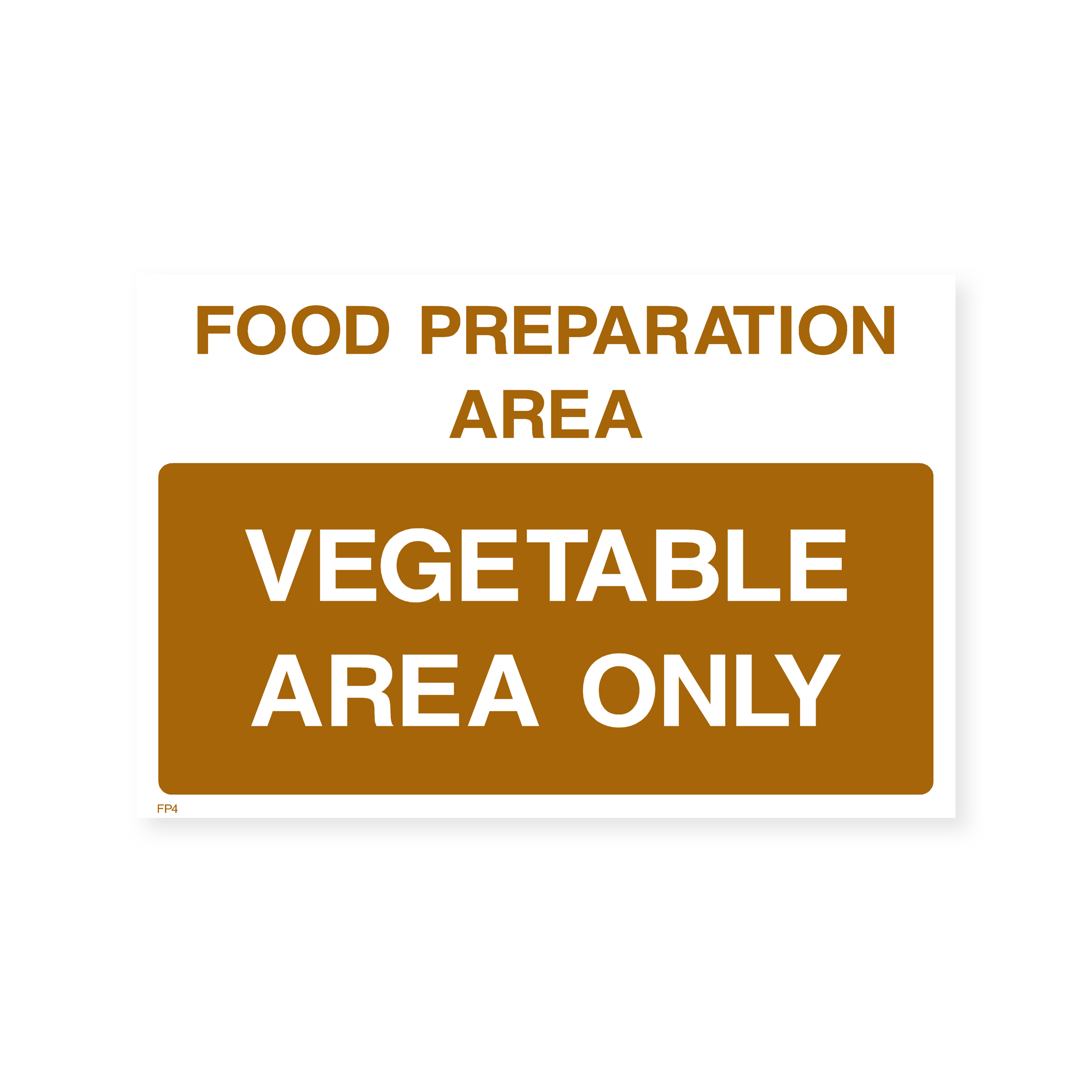 Vegetable Area Only Sign – Safety Signs & Stickers