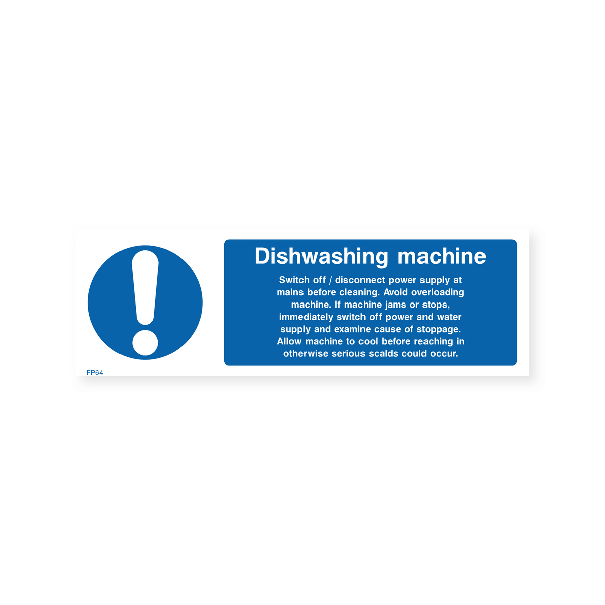 Dishwashing Machine Safety Sign – Safety Signs & Stickers