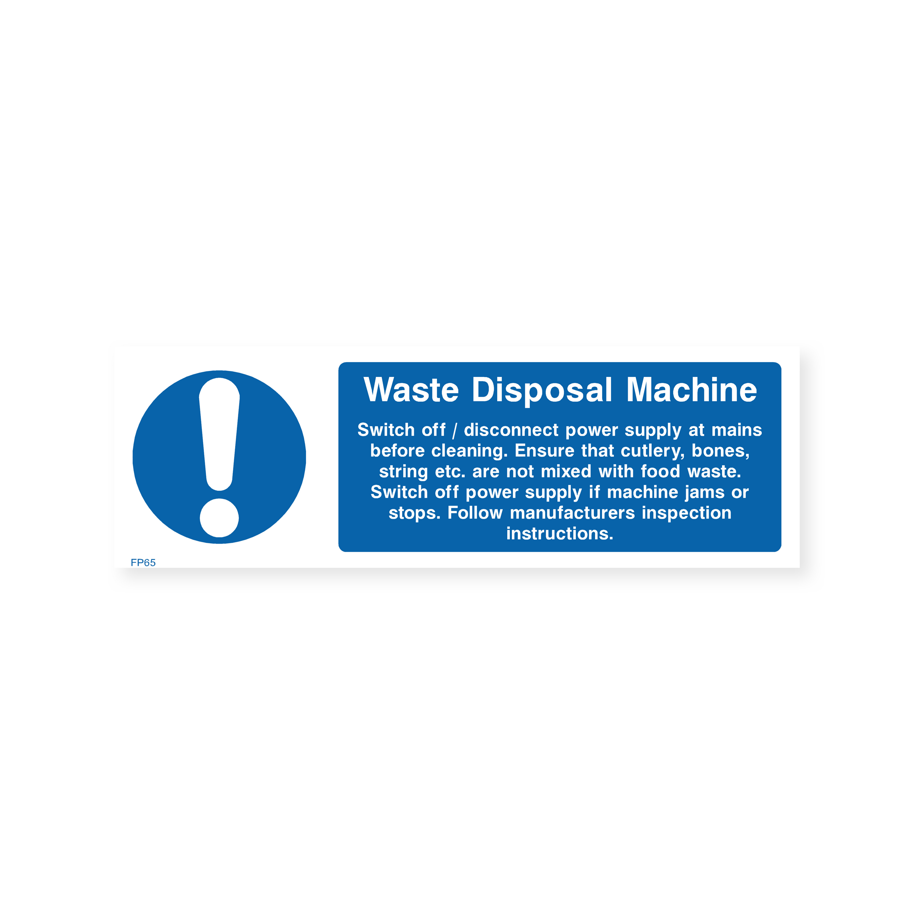 Waste Disposal Machine Safety Sign – Safety Signs & Stickers