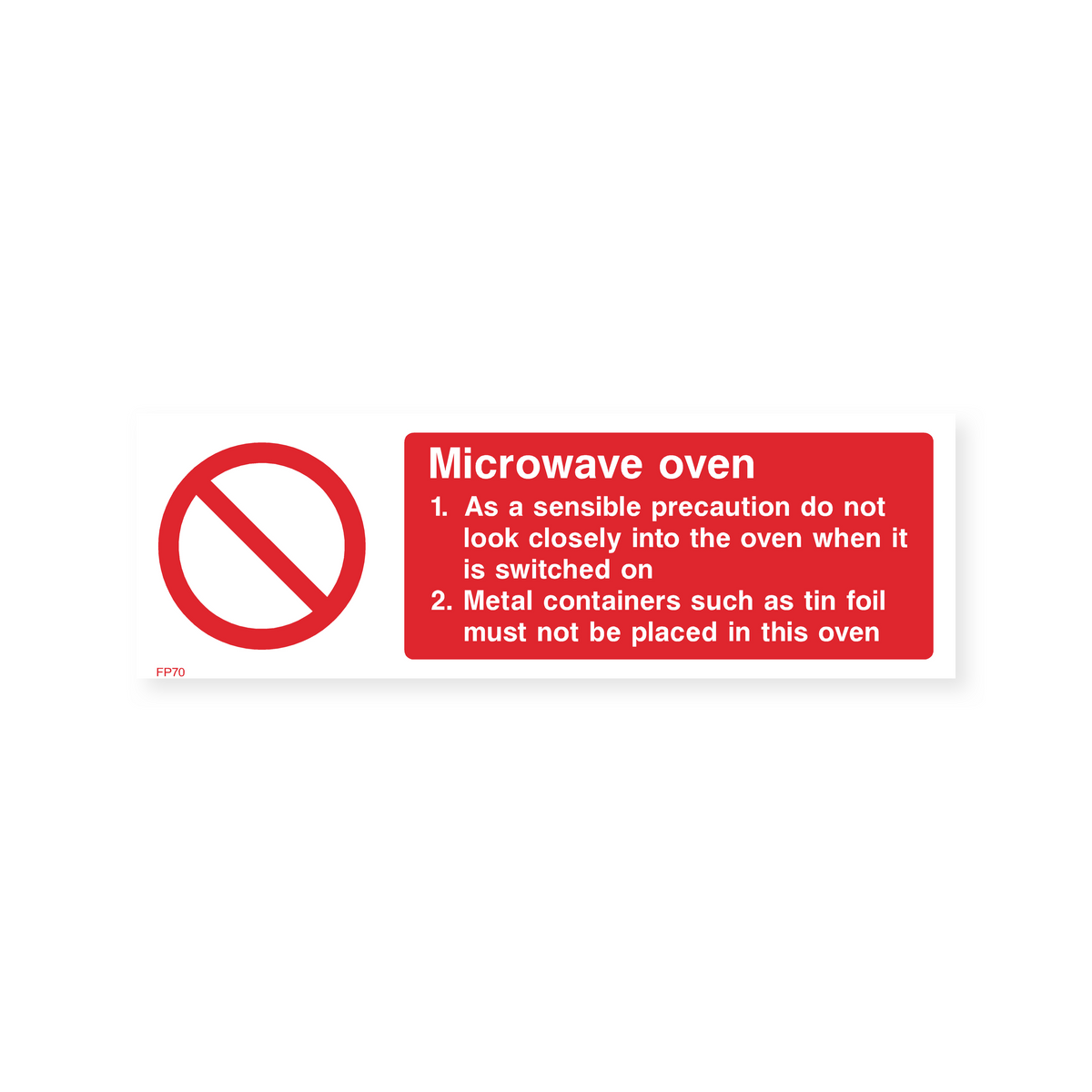 Microwave Oven Sign – Safety Signs & Stickers