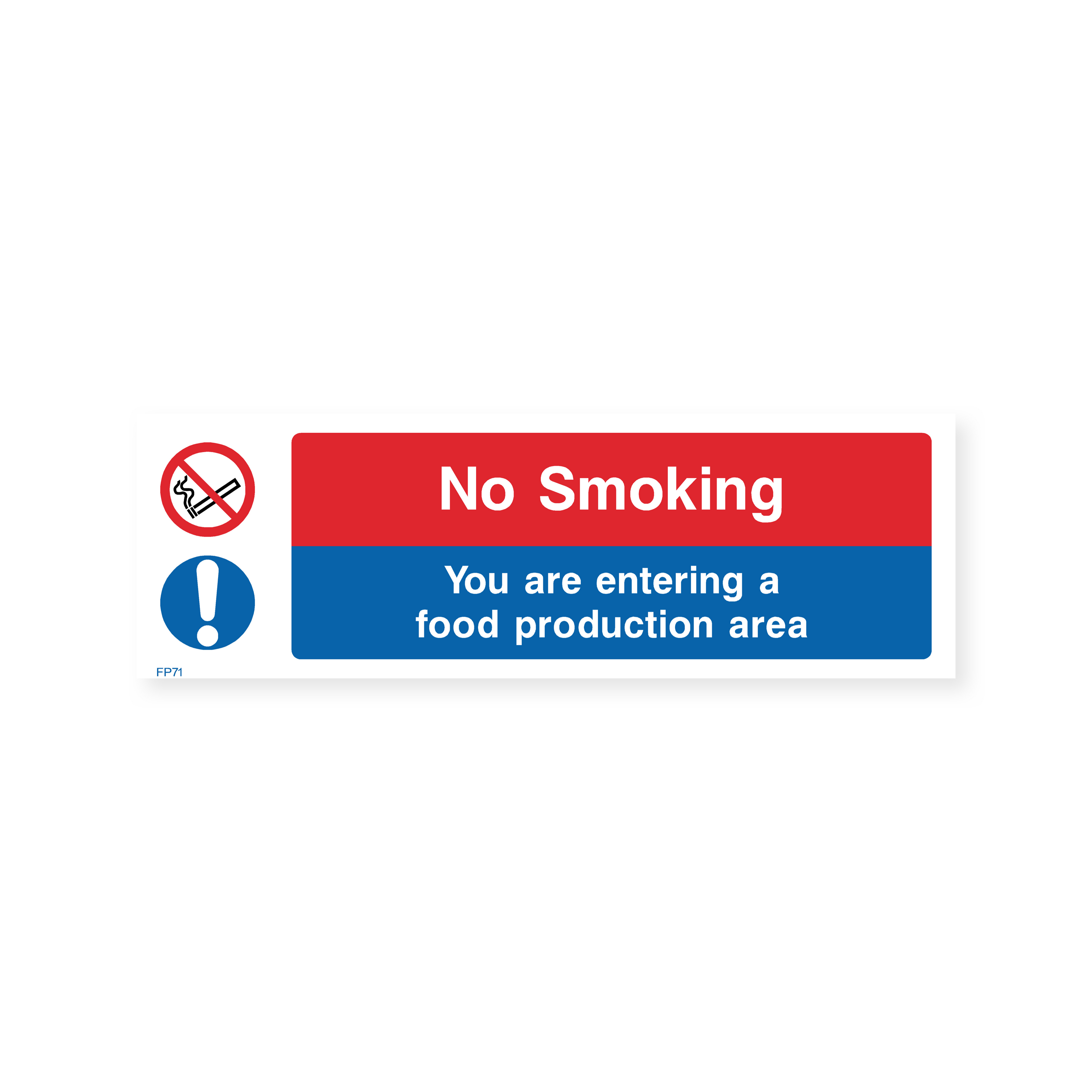 No Smoking - Food Production Area Sign – Safety Signs & Stickers