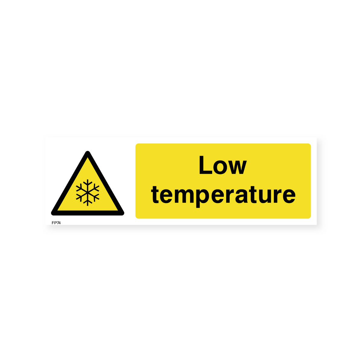 Low Temperature Sign – Safety Signs & Stickers