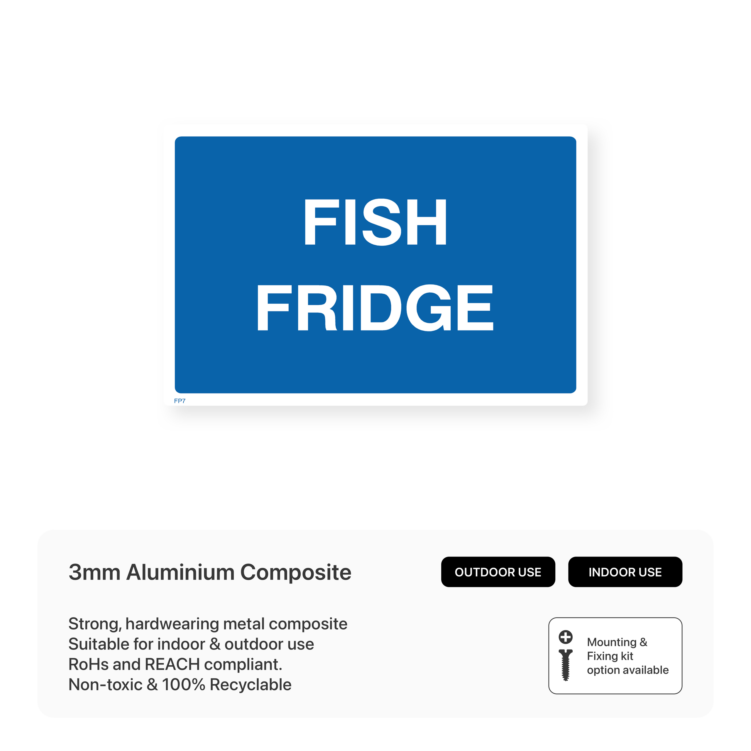 Fish Fridge Sign – Safety Signs & Stickers