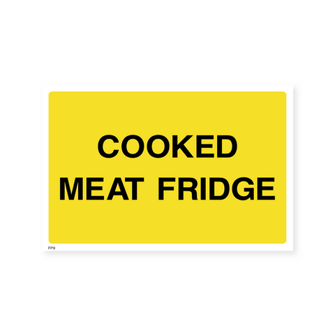Cooked Meat Fridge Sign – Safety Signs & Stickers
