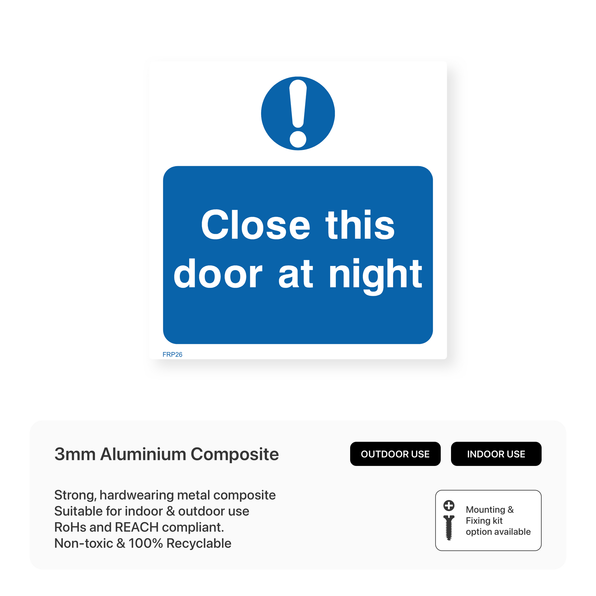 Fire Protection – Safety Signs & Stickers