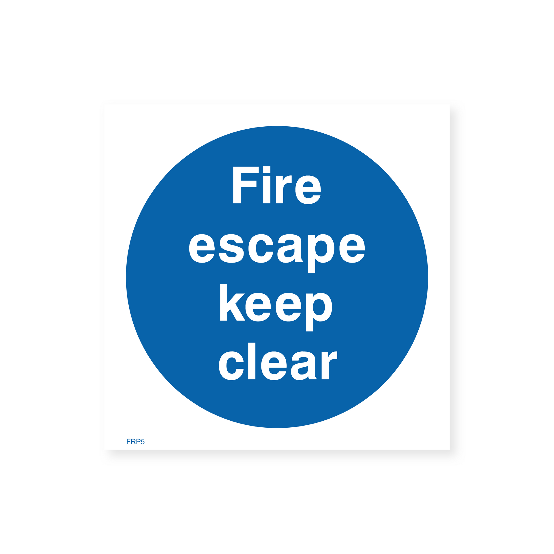 Fire Escape Keep Clear Sign – Safety Signs & Stickers