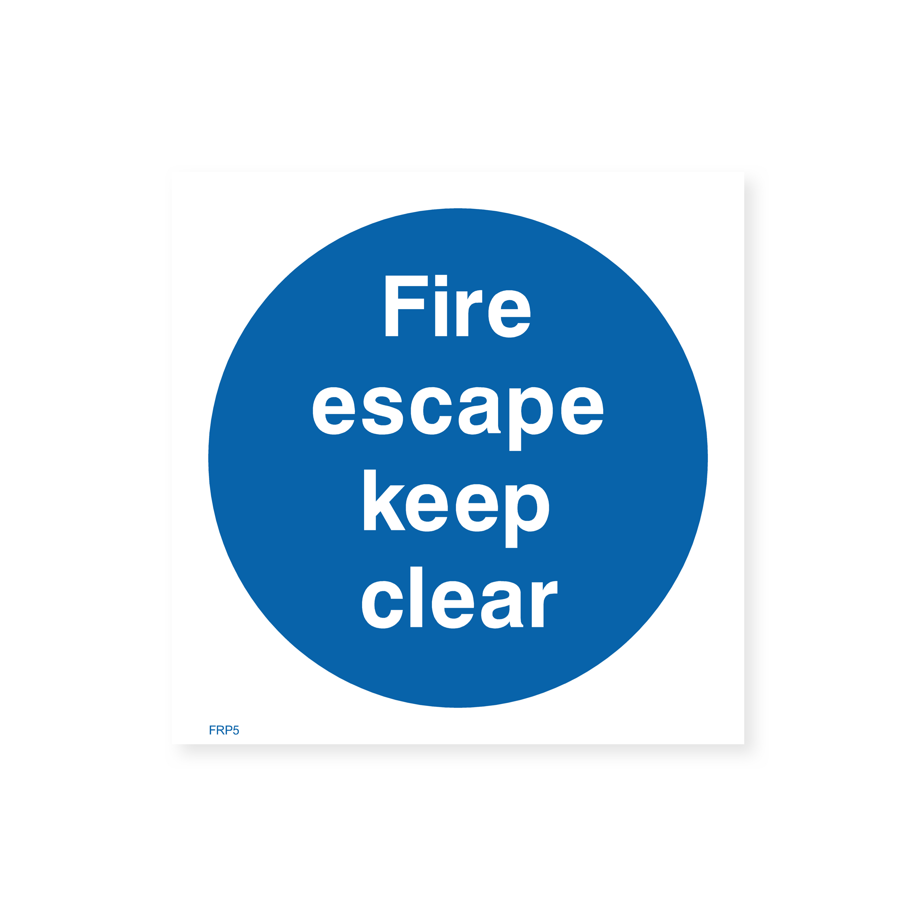 Fire Escape Keep Clear Sign – Safety Signs & Stickers