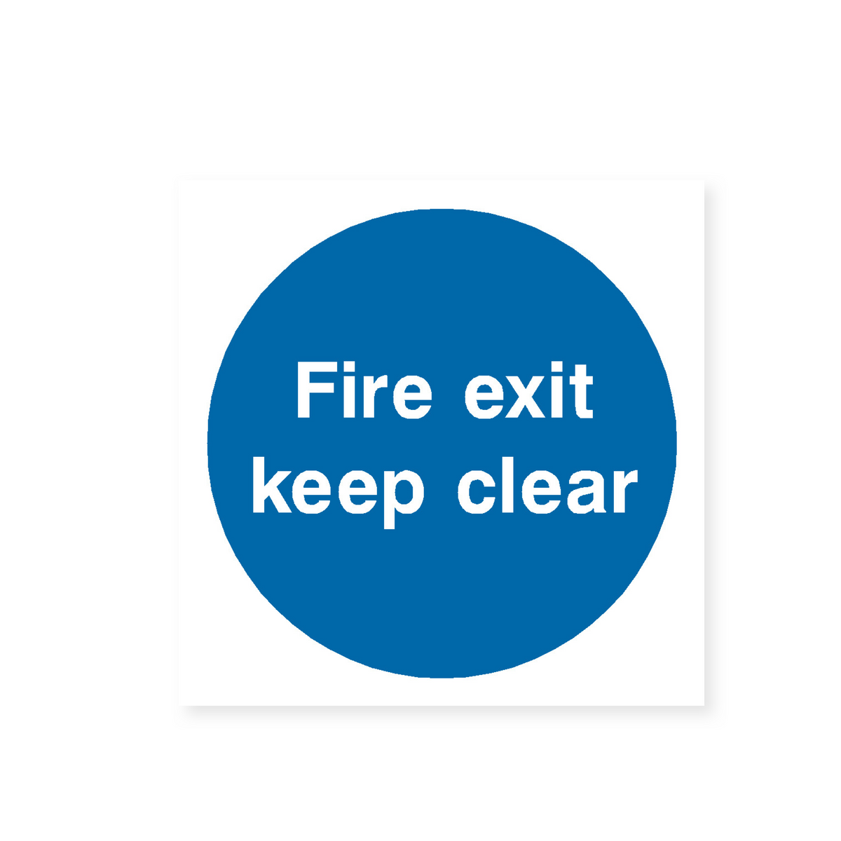 Fire Exit Keep Clear Sign (Square) – Safety Signs & Stickers
