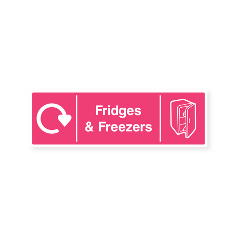 Fridge & Freezers Recycling - Safety Sign – Safety Signs & Stickers