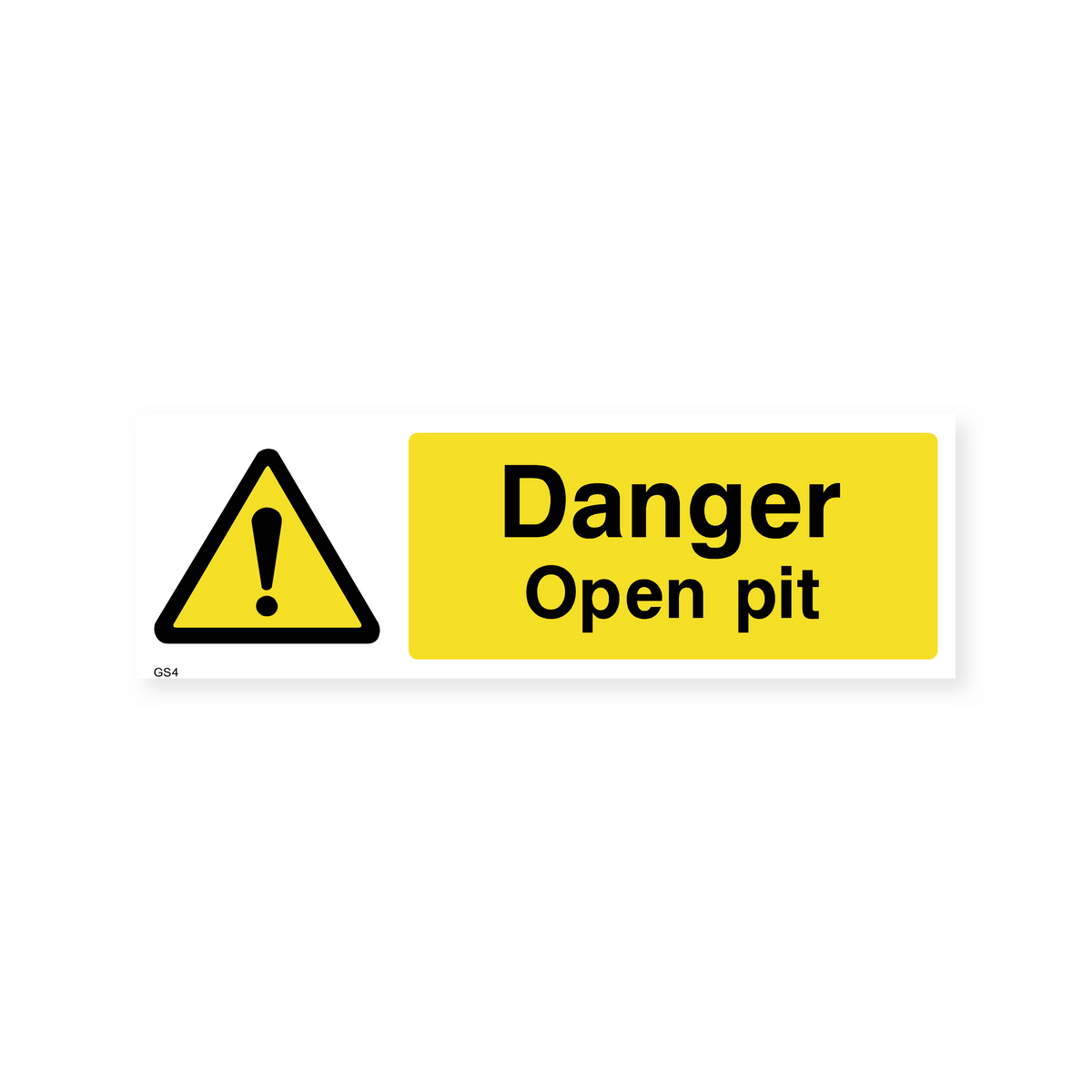 Danger - Open Pit Sign – Safety Signs & Stickers