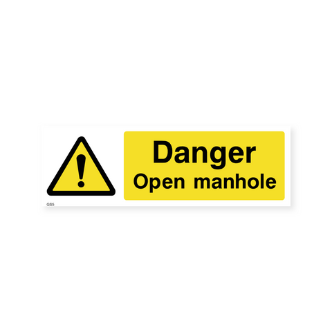 Danger - Open Manhole Sign – Safety Signs & Stickers