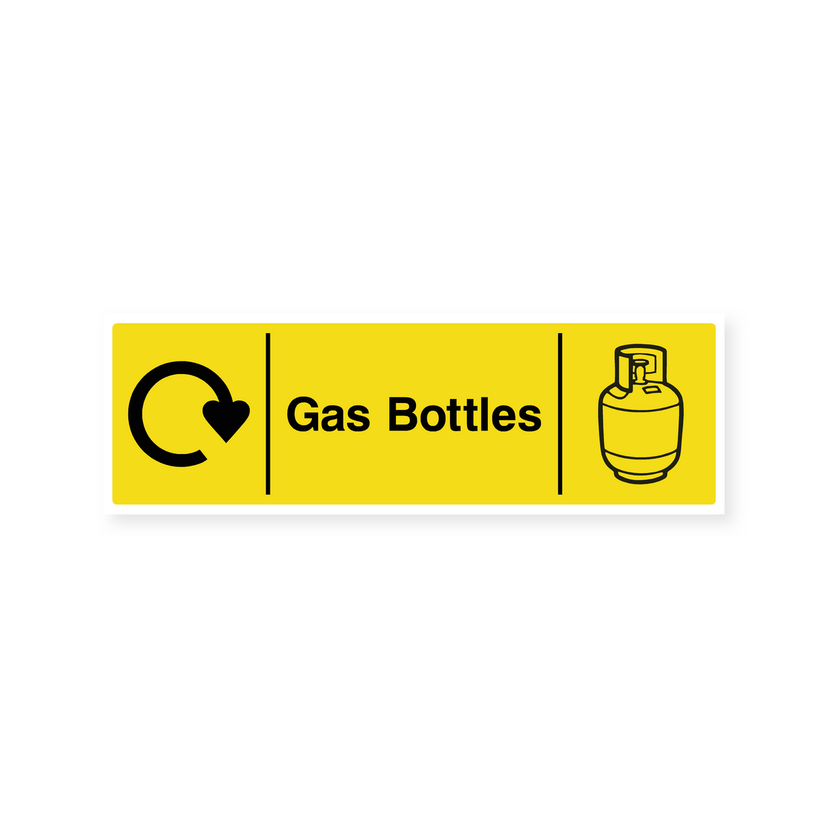 Gas Bottles Recycling - Safety Sign – Safety Signs & Stickers