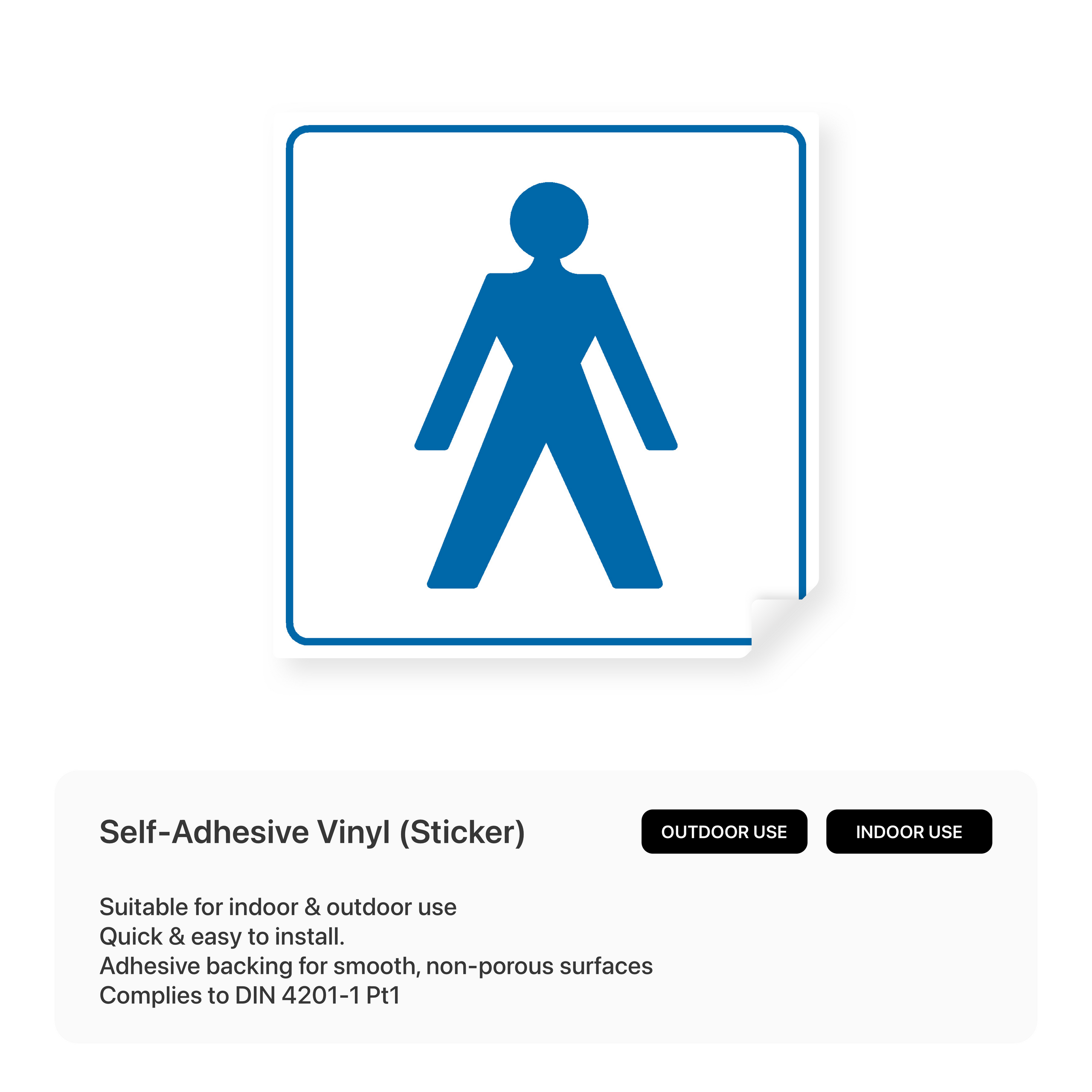Male Toilets Sign – Safety Signs & Stickers