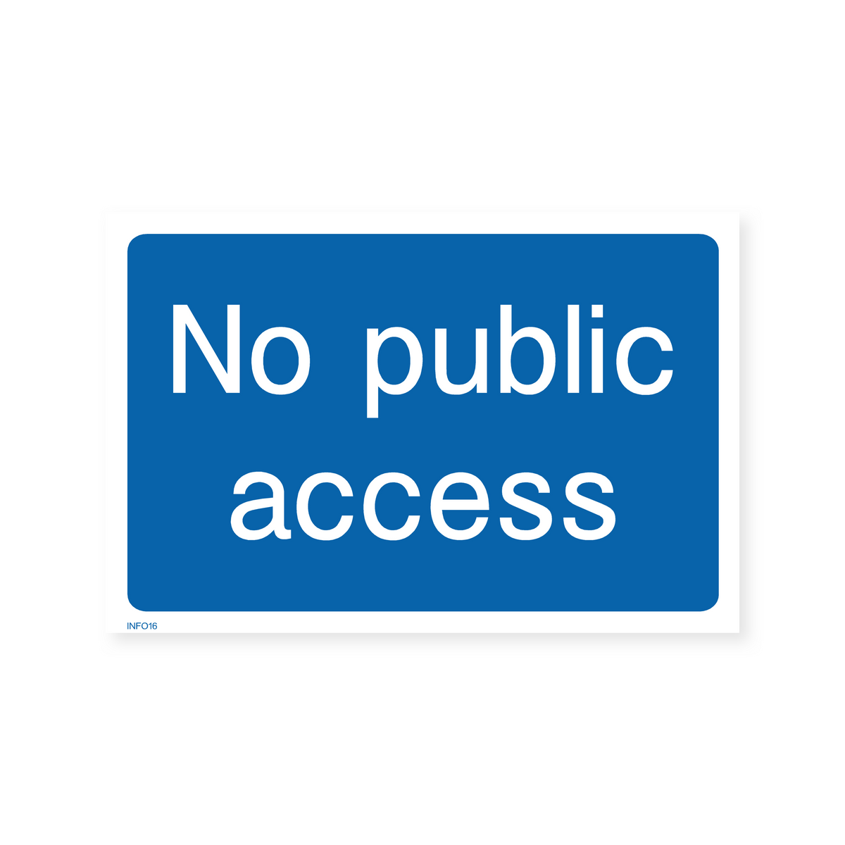 No Public Access Sign – Safety Signs & Stickers