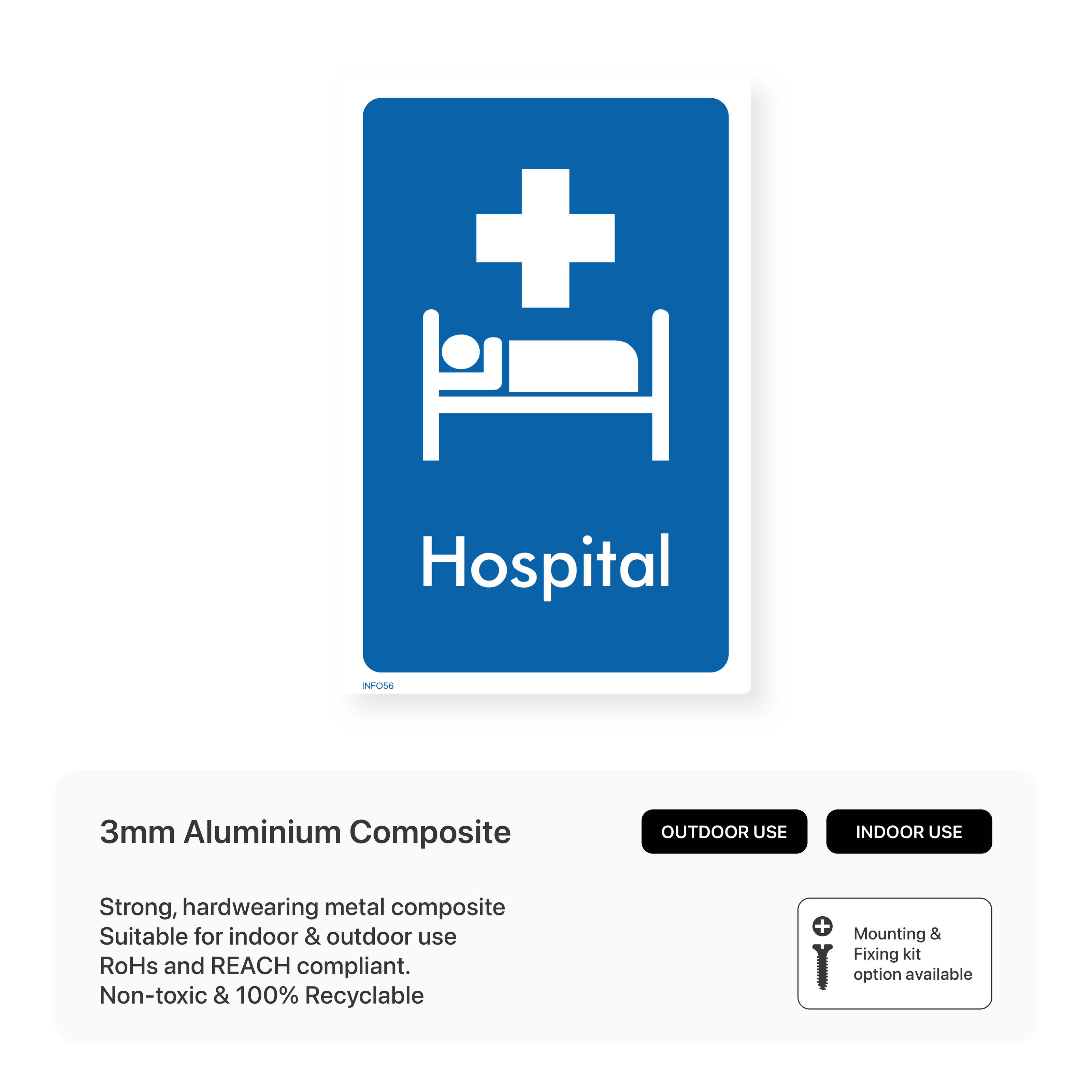 Hospital Sign – Safety Signs & Stickers