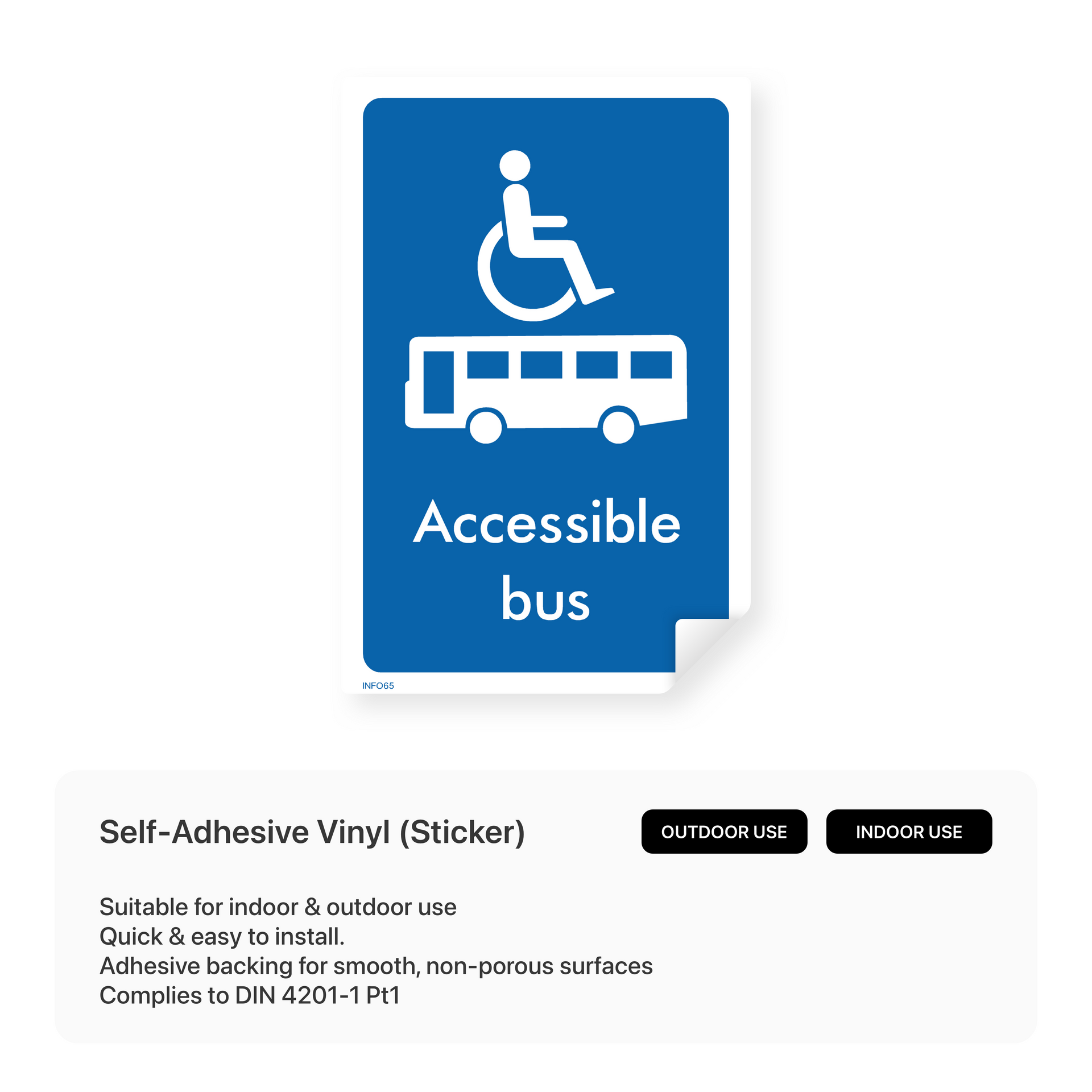 Accessible Bus Sign – Safety Signs & Stickers