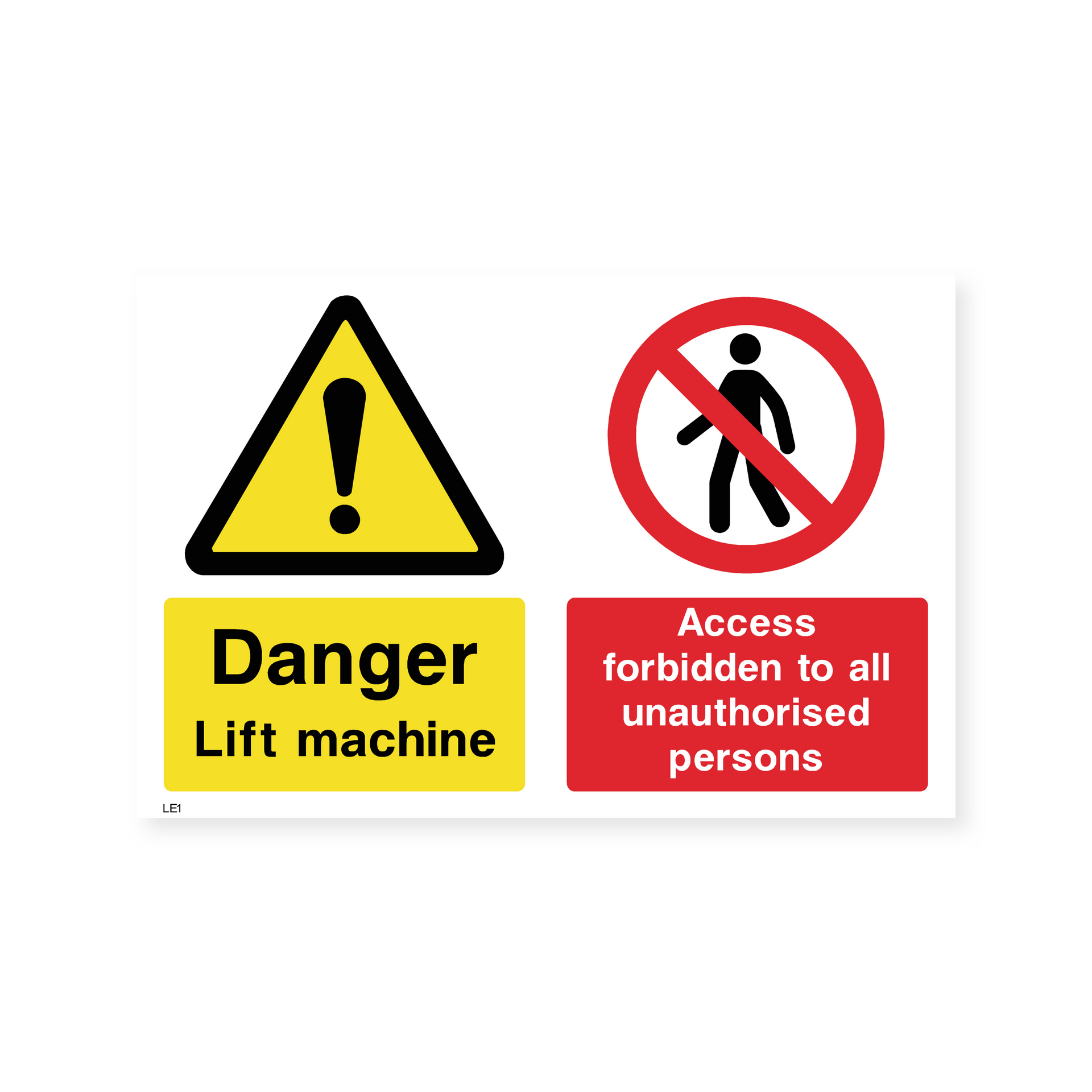 "Danger - Lift Machine" Sign – Safety Signs & Stickers