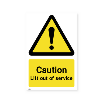 "Lift Out of Service" Sign – Safety Signs & Stickers
