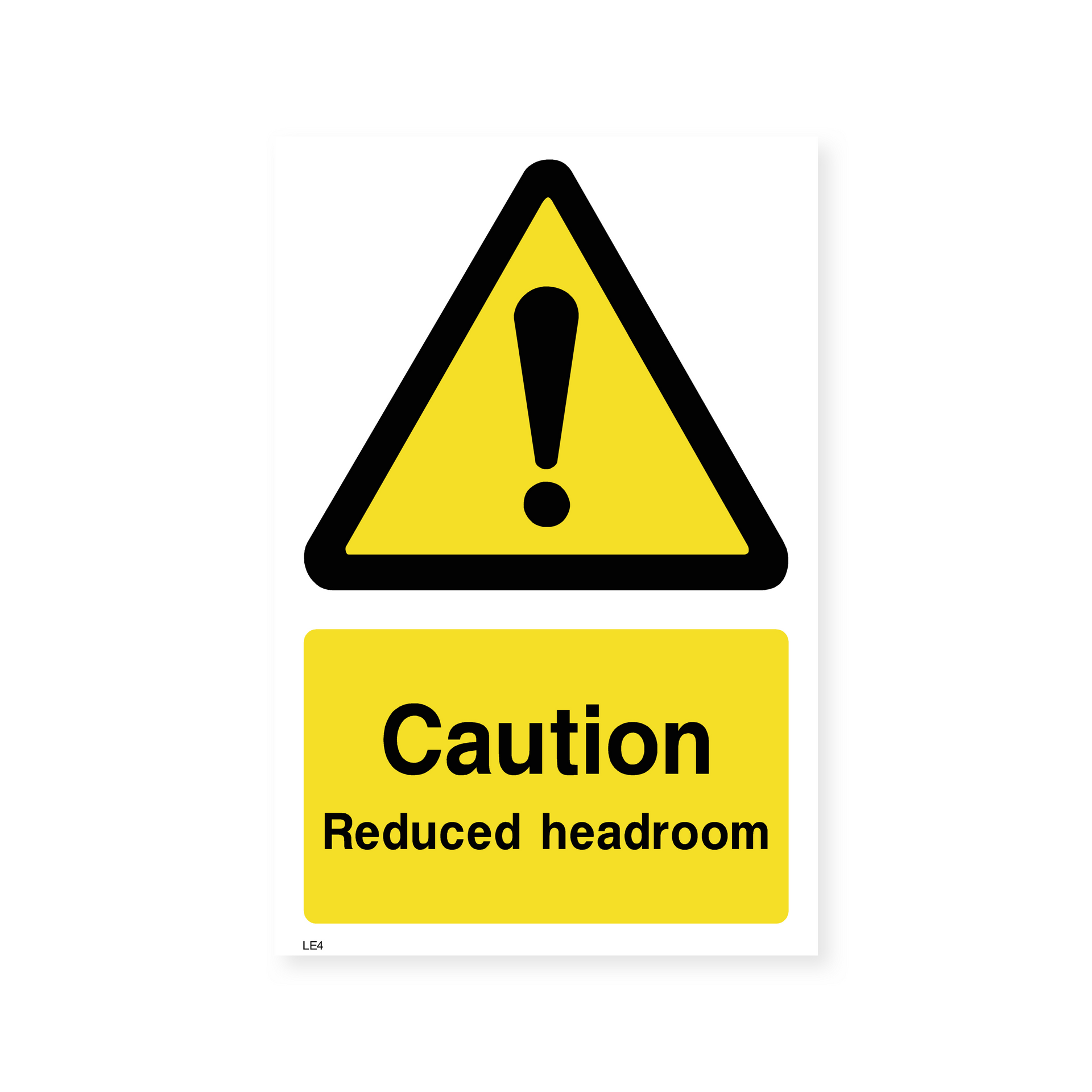 "Reduced Headroom" Sign – Safety Signs & Stickers