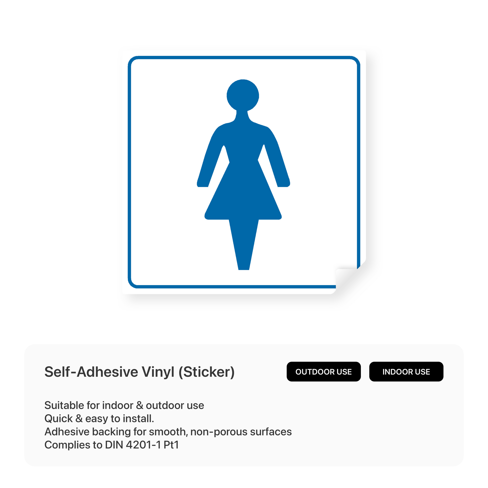 Female Toilets Sign – Safety Signs & Stickers