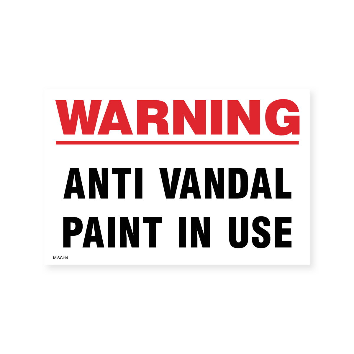 Anti-Vandal Paint Warning Sign – Safety Signs & Stickers
