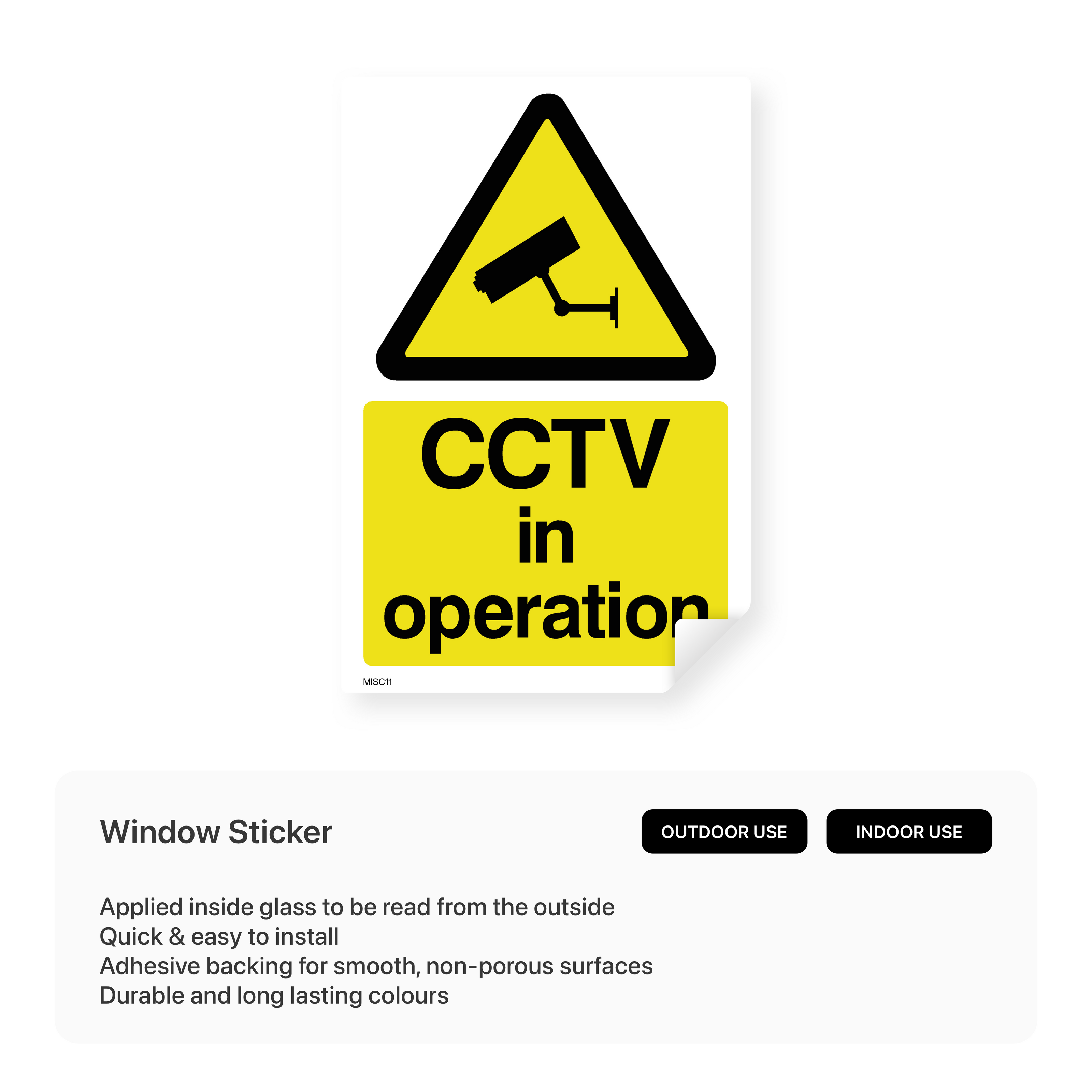 CCTV – Safety Signs & Stickers
