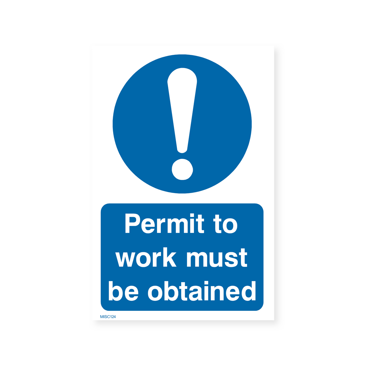 Permit to Work Required Sign – Safety Signs & Stickers