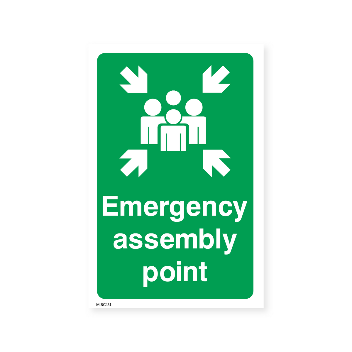 Emergency Assembly Point Sign – Safety Signs & Stickers