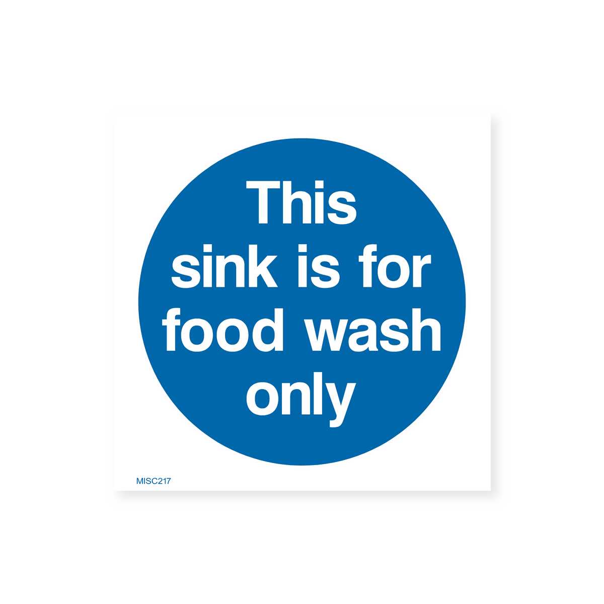 Food Wash Only Sign – Safety Signs & Stickers