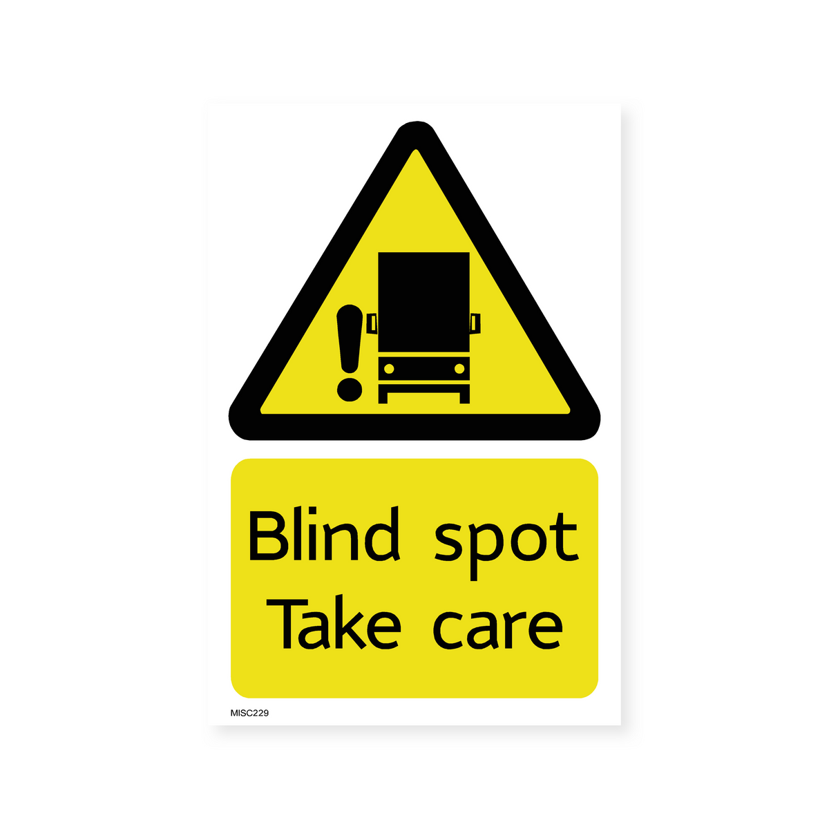 Blind Spot Warning Sign – Safety Signs & Stickers