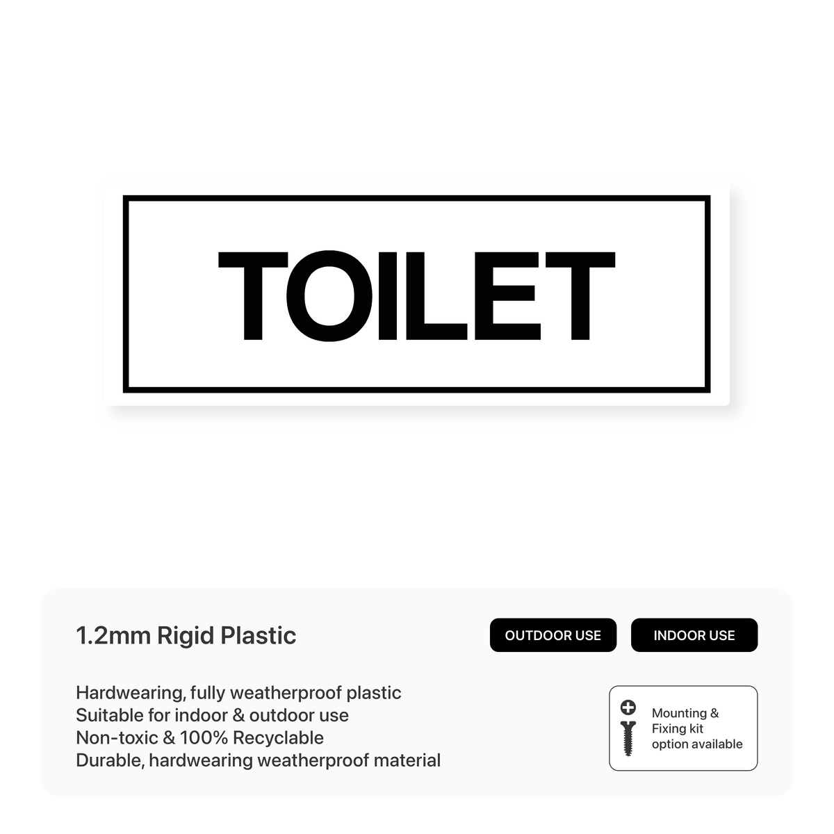 Toilets – Safety Signs & Stickers