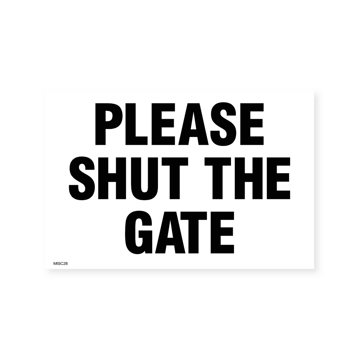 Please Shut the Gate Sign – Safety Signs & Stickers