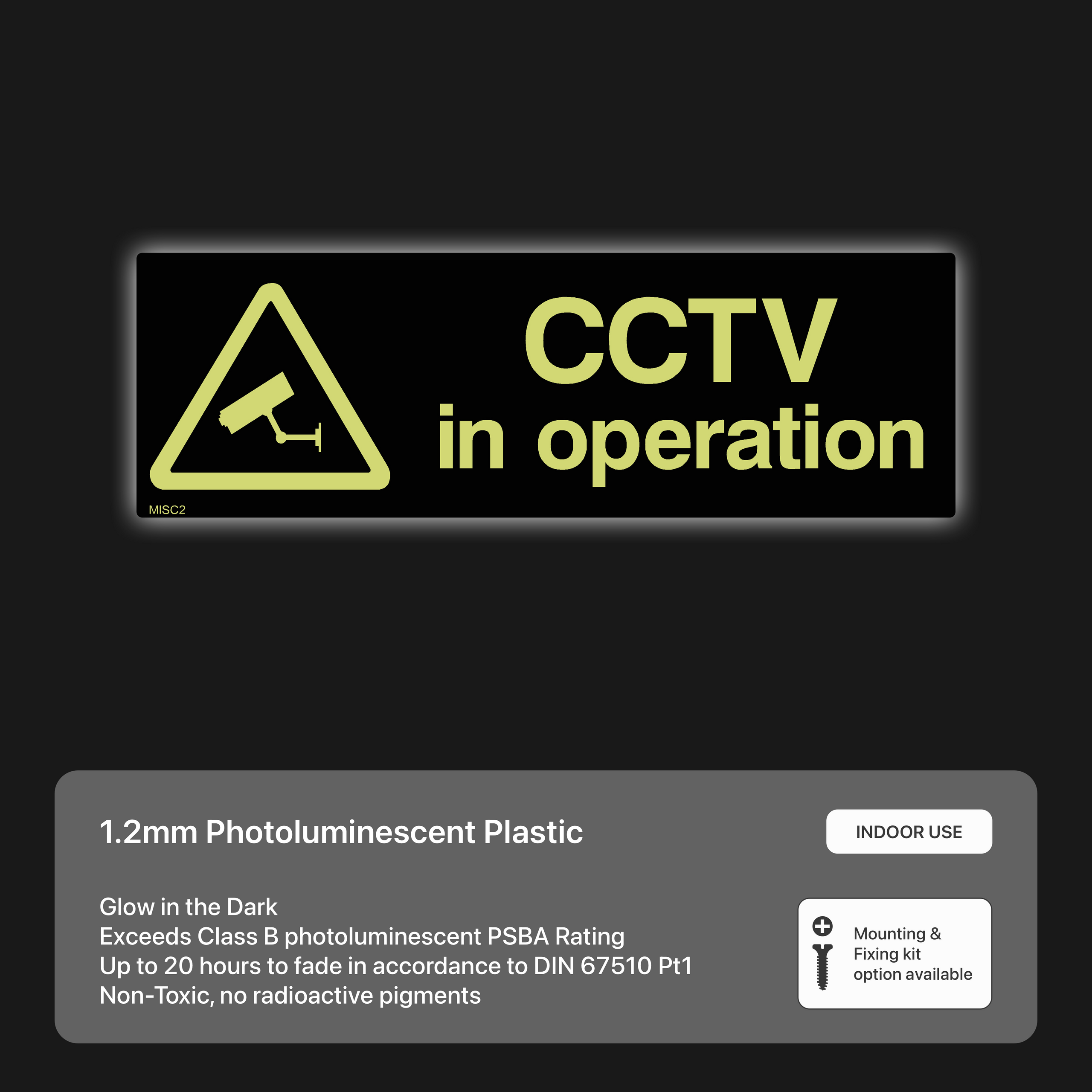 CCTV in Operation Sign – Safety Signs & Stickers