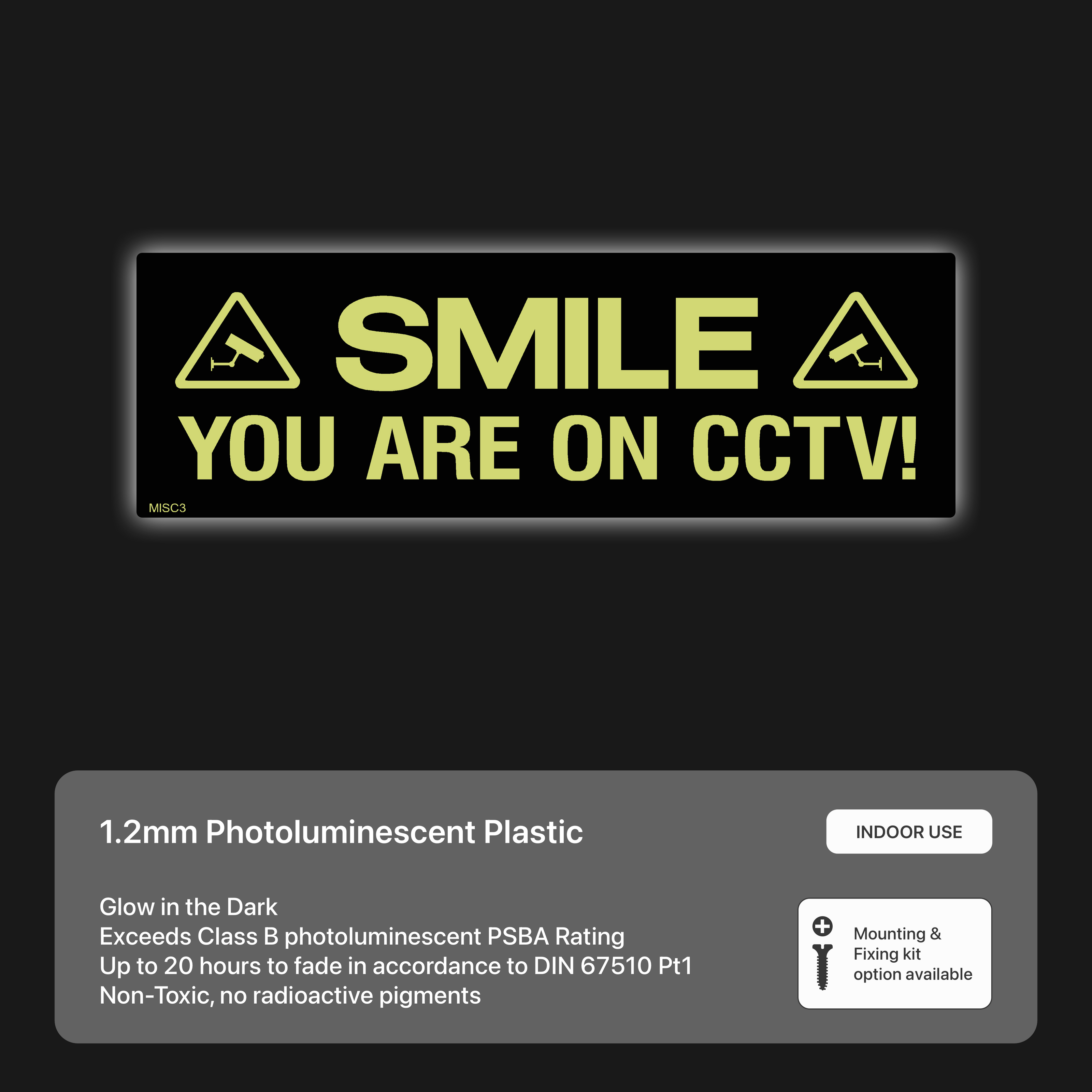 Smile You're on CCTV Sign – Safety Signs & Stickers