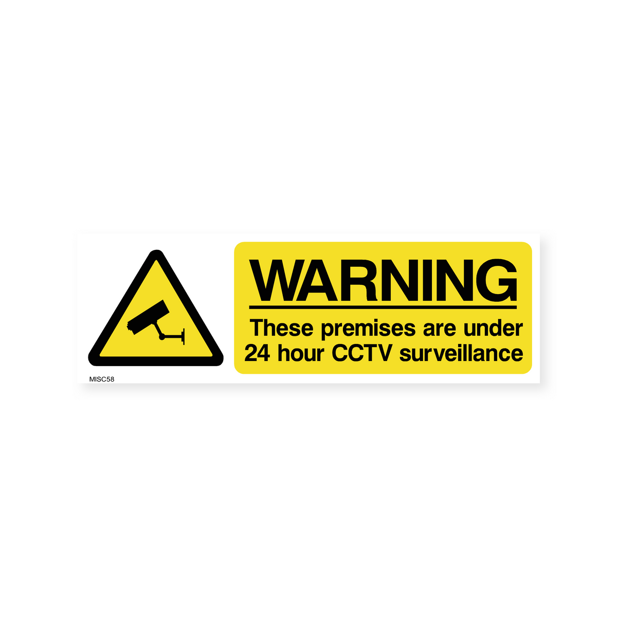 24-Hour CCTV Surveillance Sign – Safety Signs & Stickers