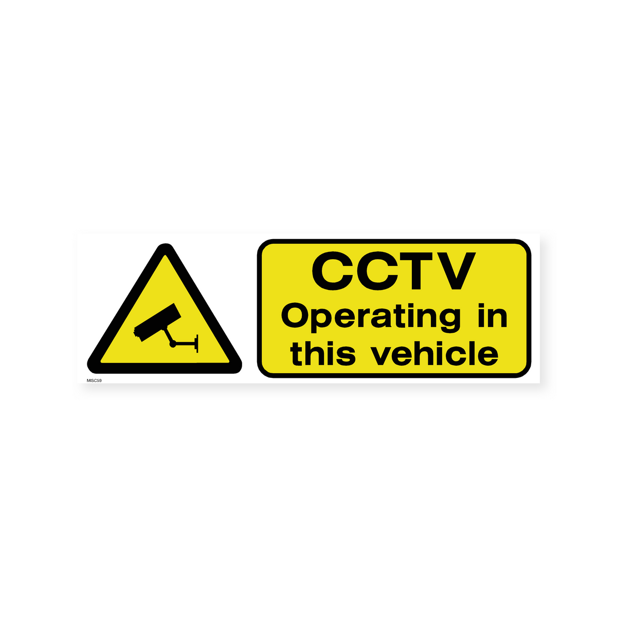CCTV in Operation Vehicle Sticker – Safety Signs & Stickers
