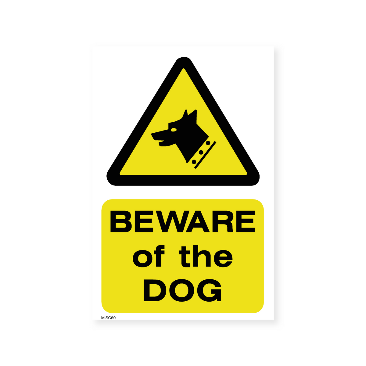 Beware of the Dog Sign – Safety Signs & Stickers