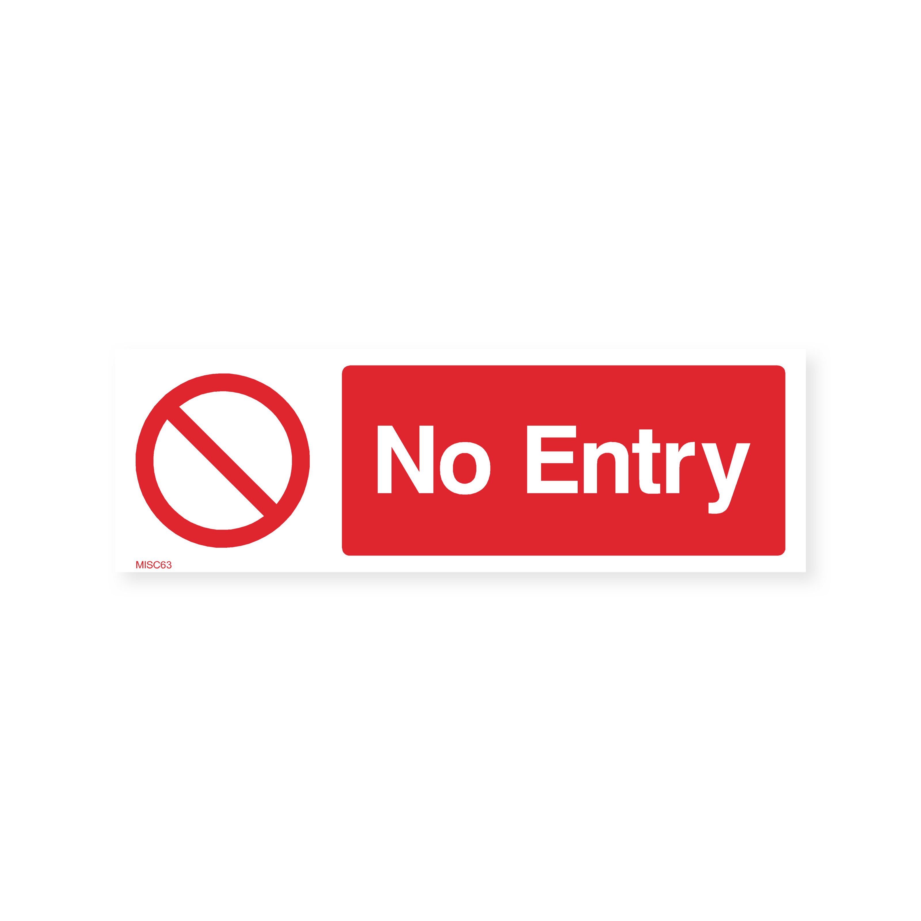 No Entry Sign – Safety Signs & Stickers