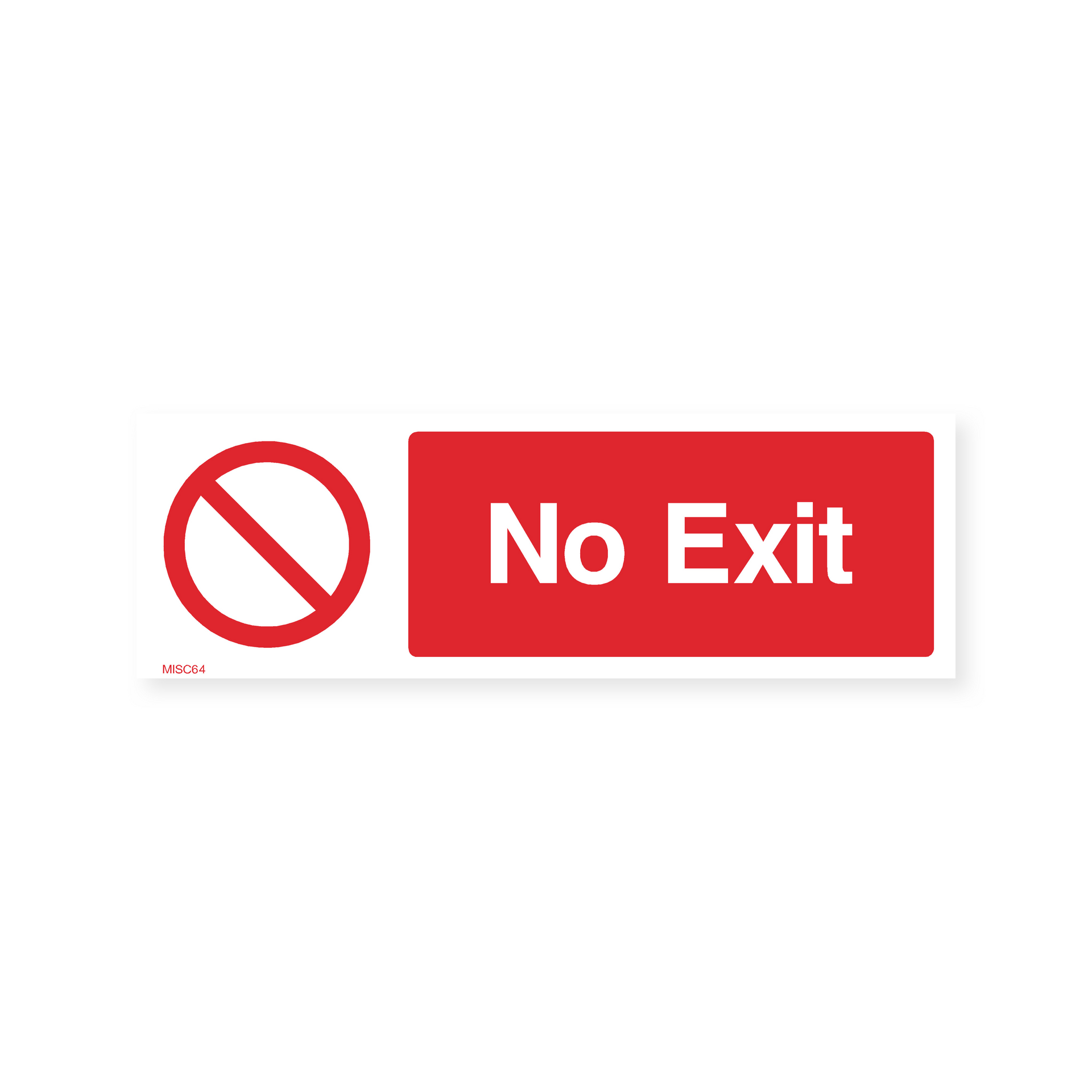 No Exit Sign – Safety Signs & Stickers