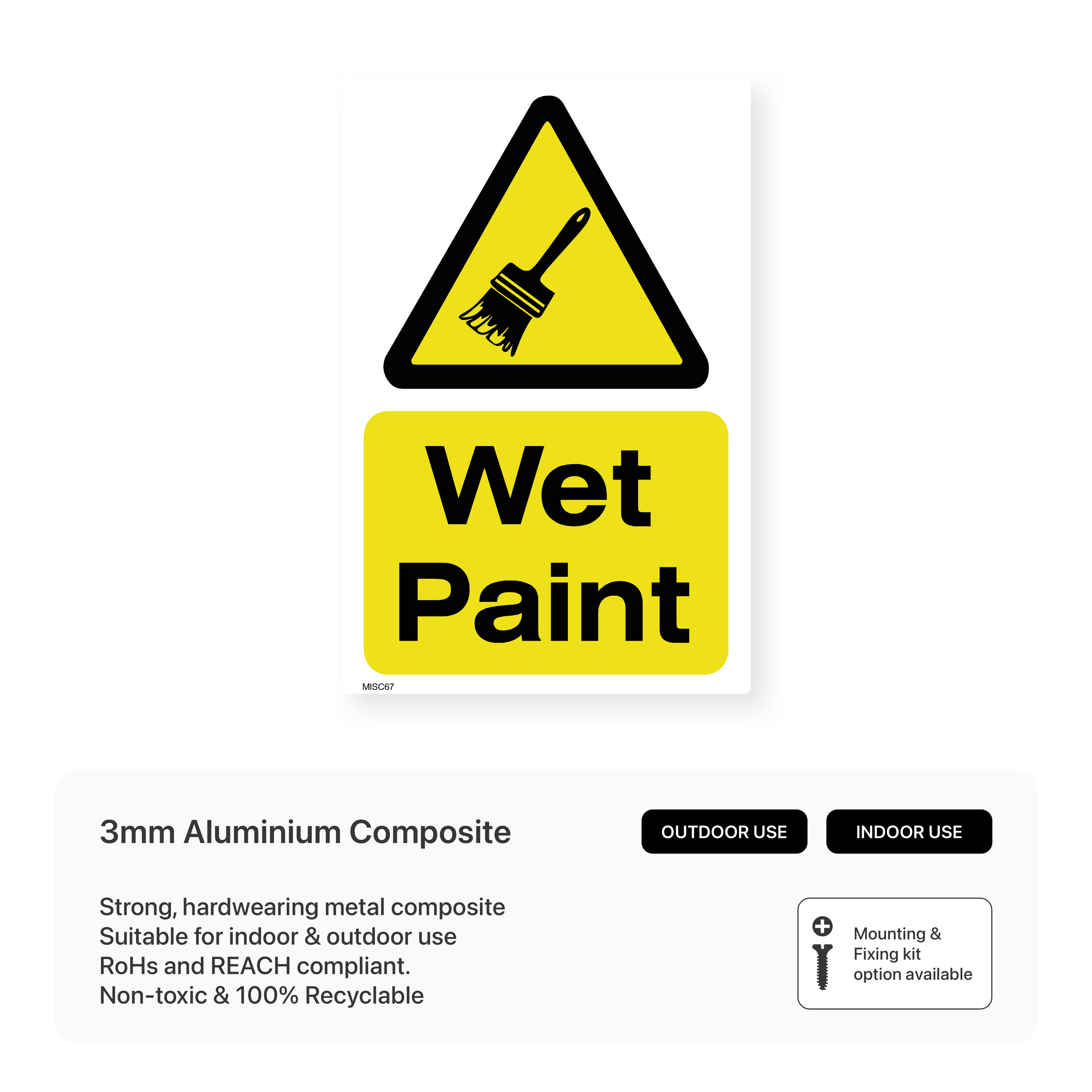Wet Paint Sign – Safety Signs & Stickers