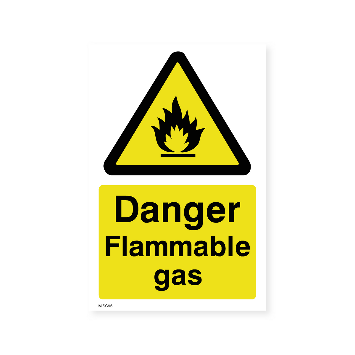 Danger Flammable Gas Sign – Safety Signs & Stickers