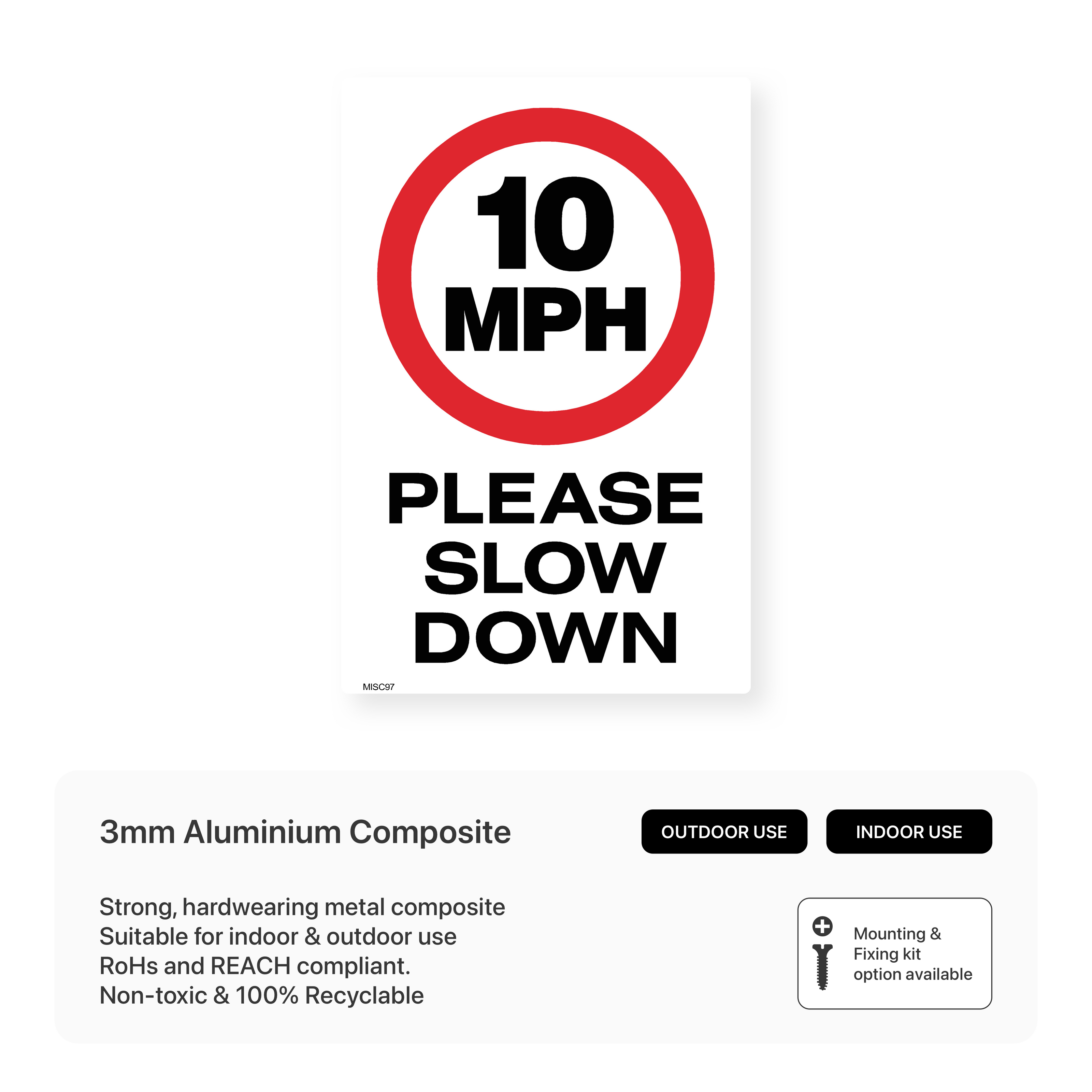Speed Limit – Safety Signs & Stickers