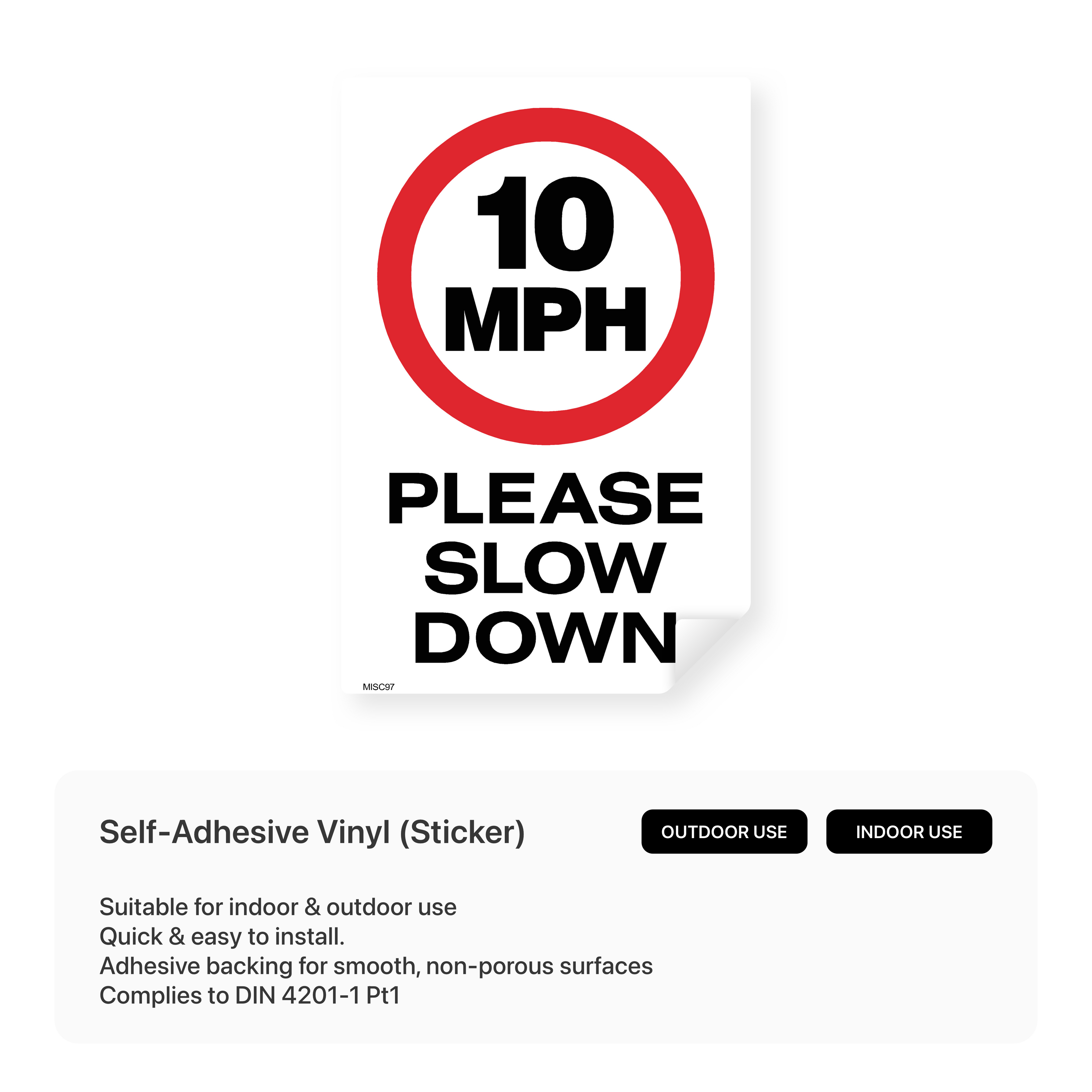 Speed Limit – Safety Signs & Stickers