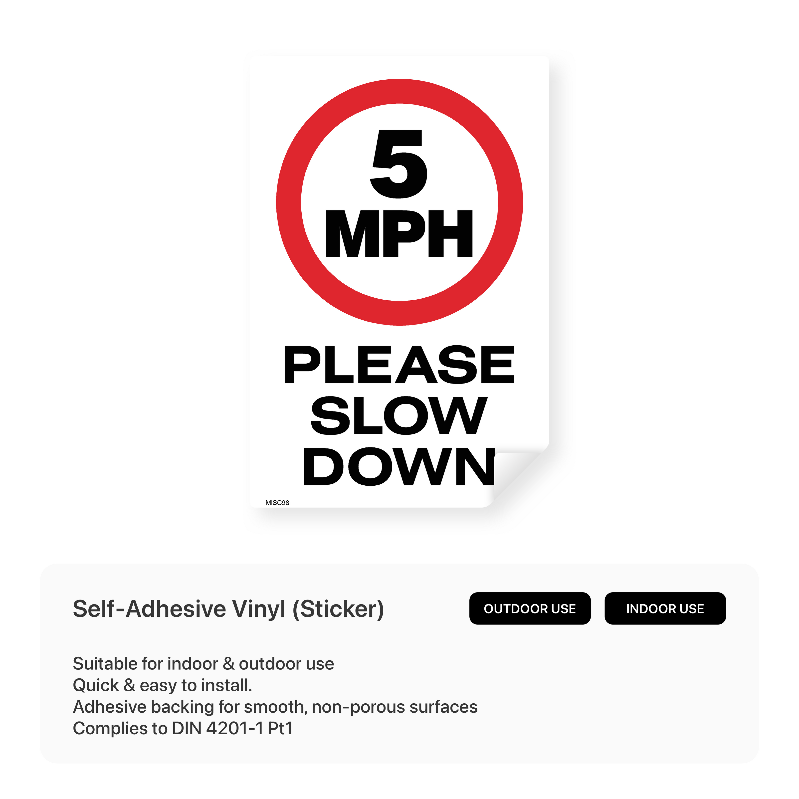 Speed Limit – Safety Signs & Stickers